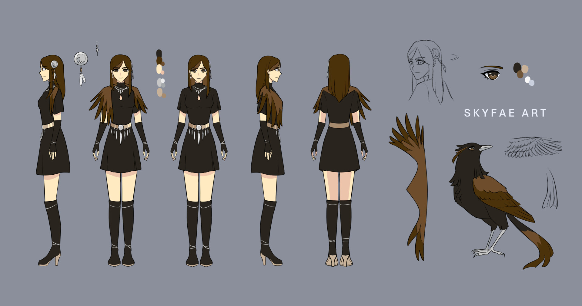 ArtStation - Akari Character Sheet