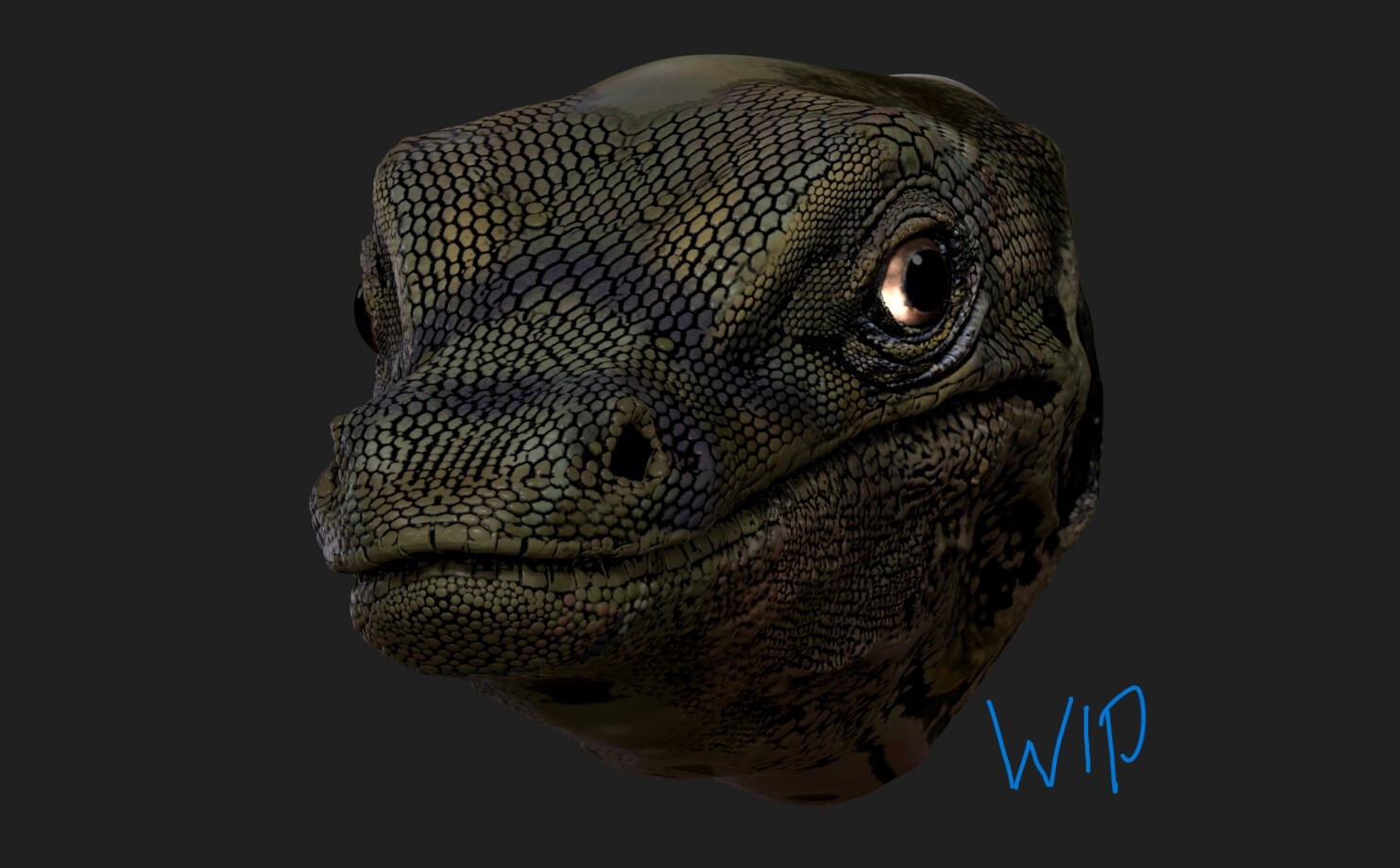 ArtStation - WIP Monitor Lizard