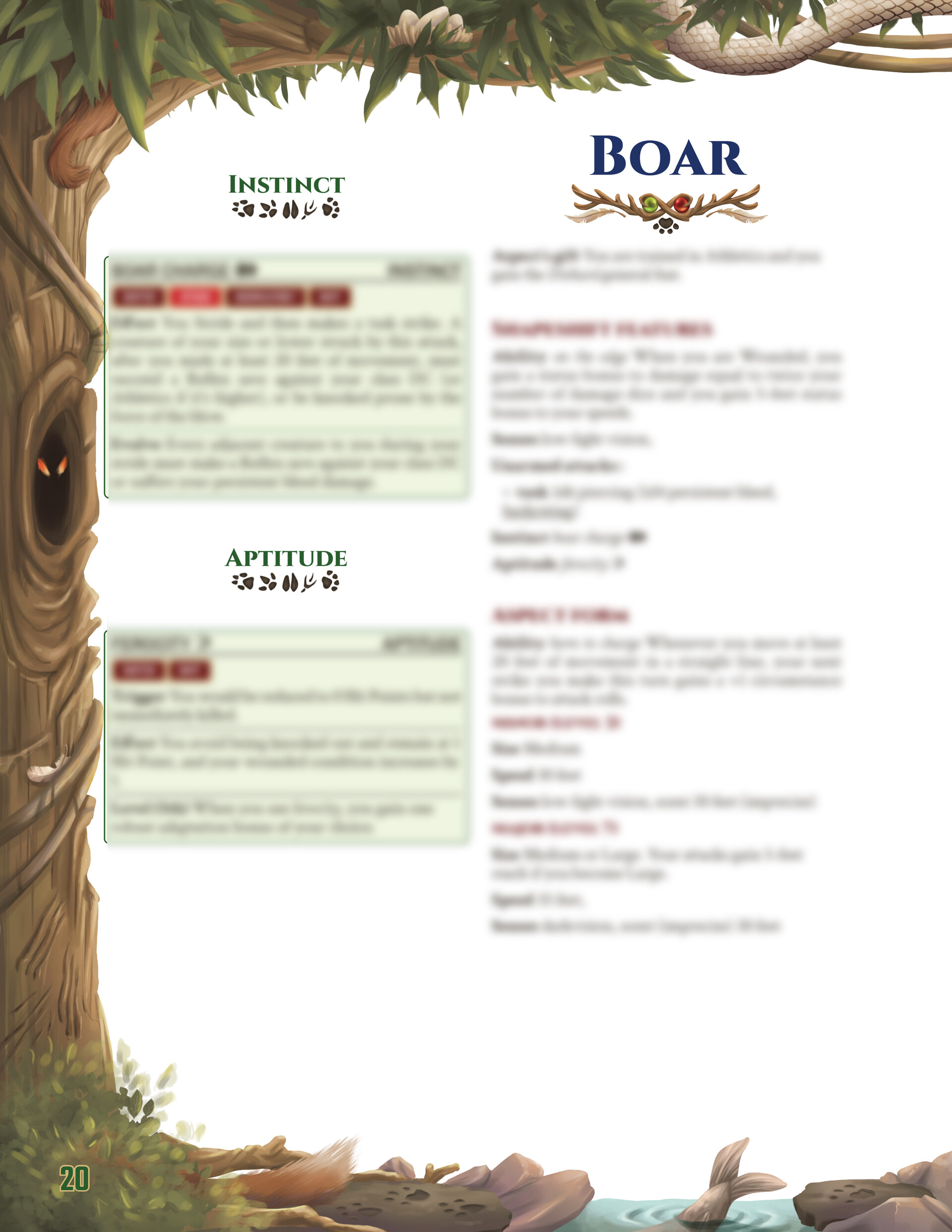 Naminoe SG - Shifter Class Icon and illustration RPG Book project ...