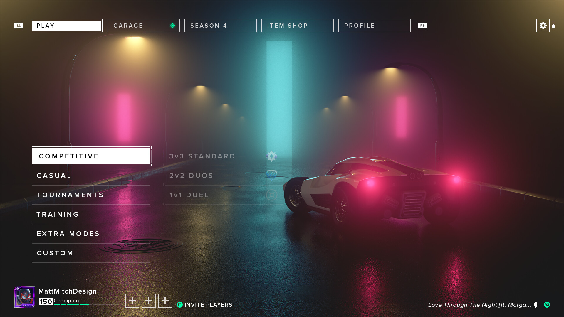 ArtStation - UI Design | Rocket League X Halo | Style Mashup