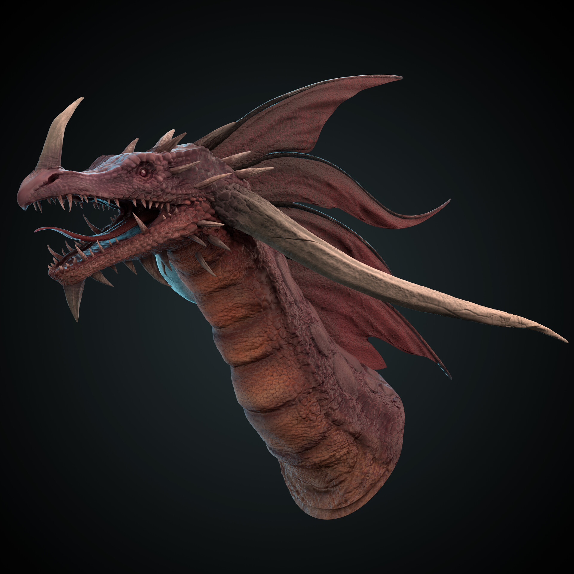 ArtStation - Dragon Head