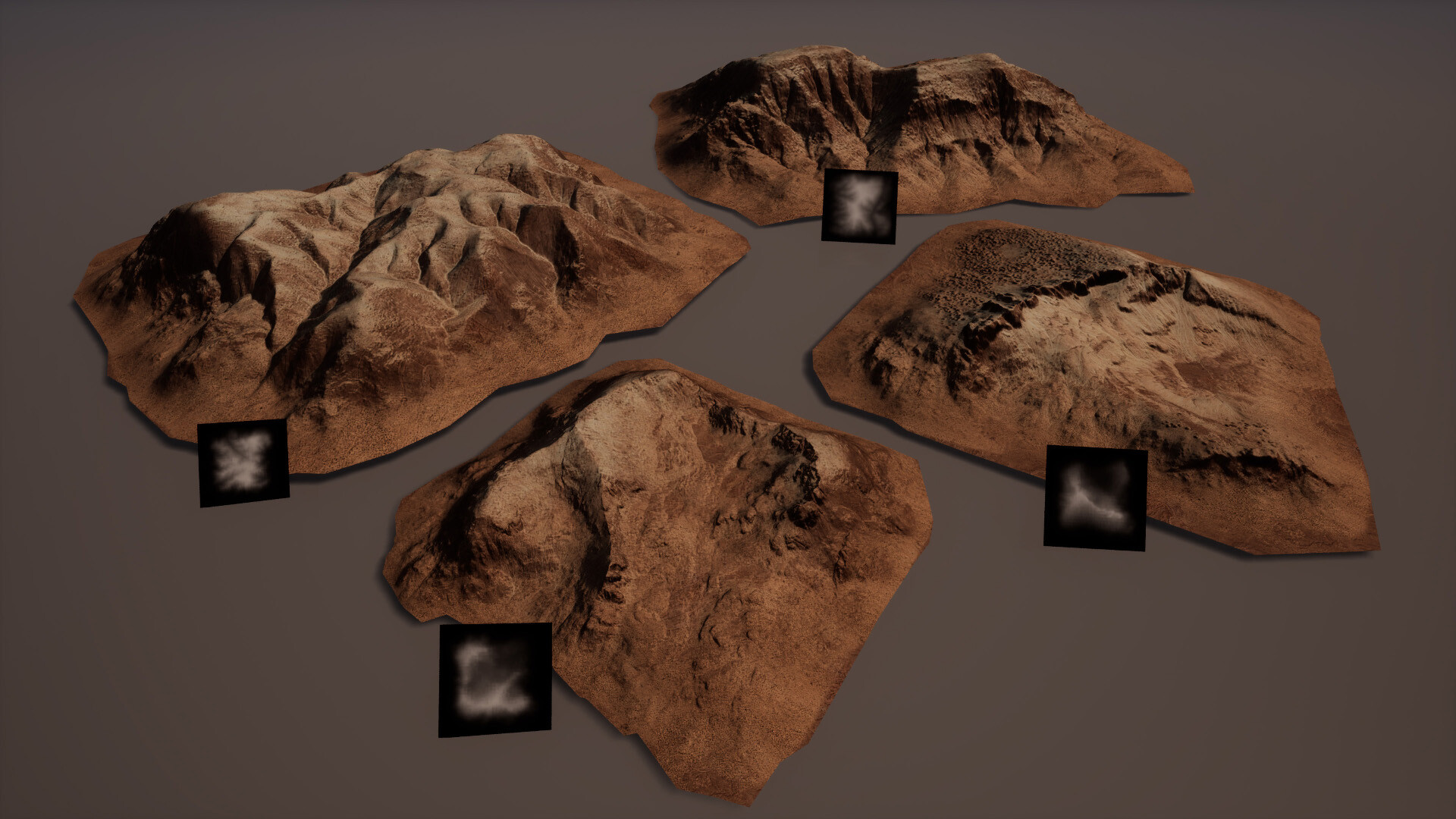 Joe Garth - Brushify - Desert Mountains Pack (2024 Update, Unreal Engine 5, Nanite, Lumen, RVT)