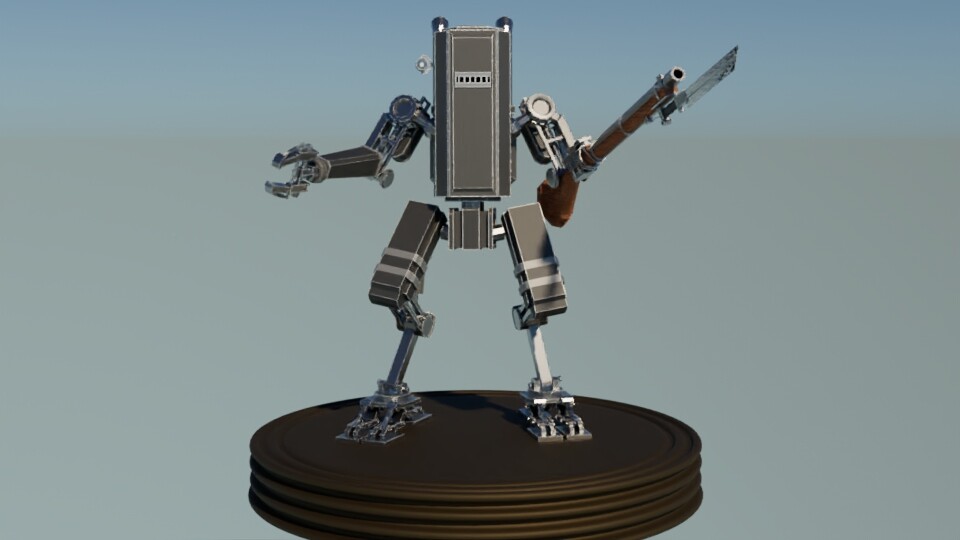 Javier García-Baquero Cano - Iron Harvest pzm-7 "Smialy" 3D Rigged Model