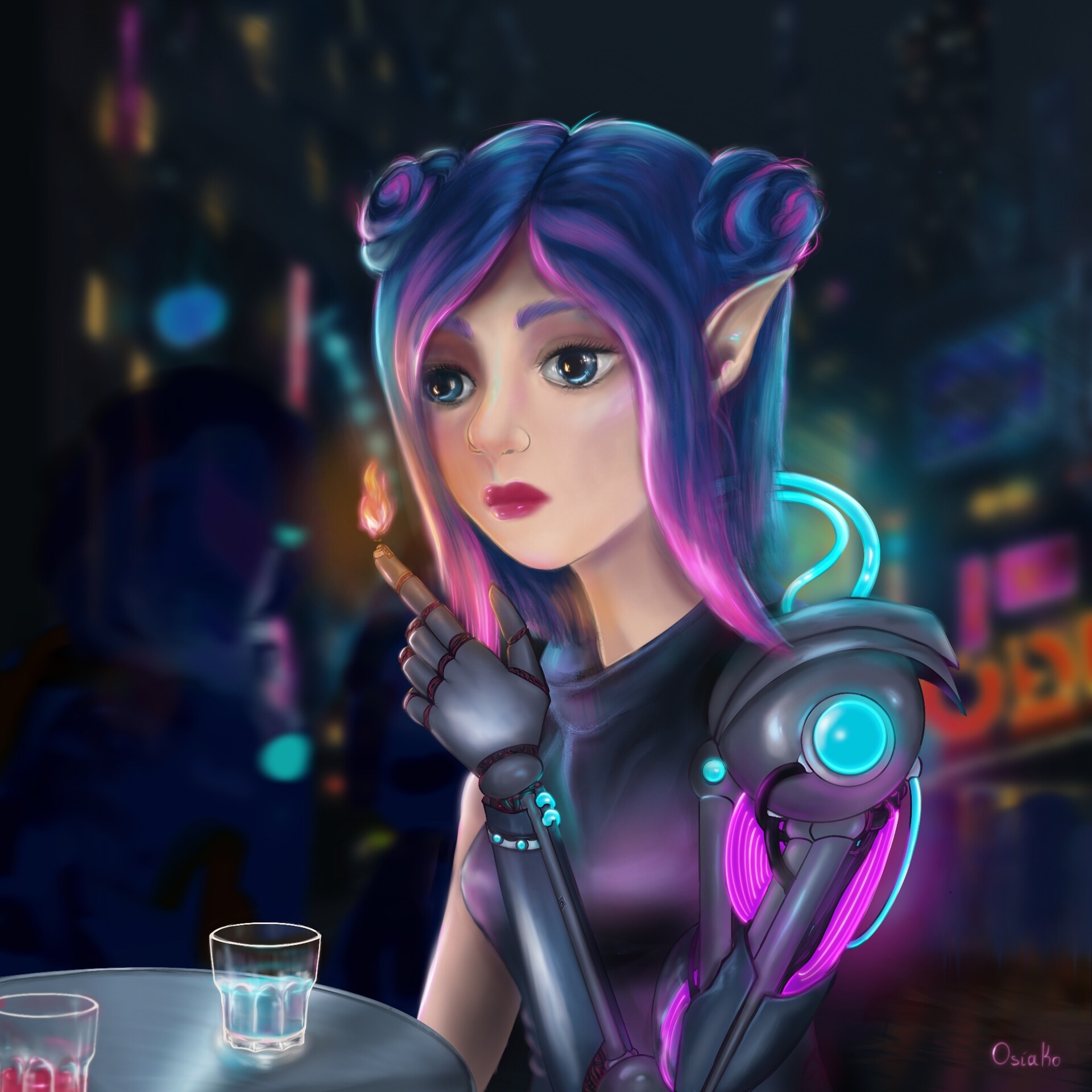 ArtStation - Cyber girl