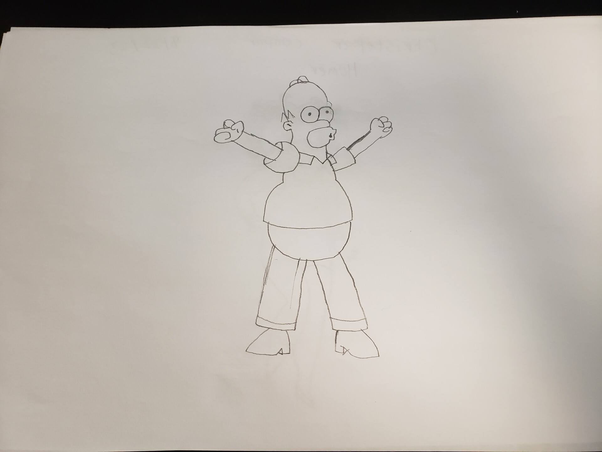 ArtStation - Homer Simpson Drawing
