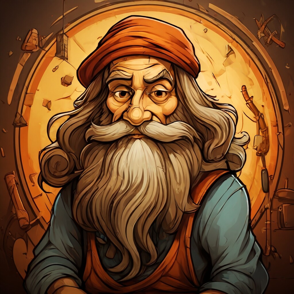 ArtStation - Leonardo Da Vinci Cartoons?