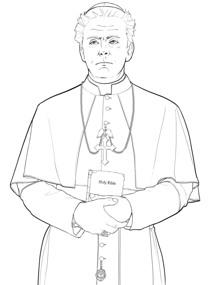 bishop coloring page