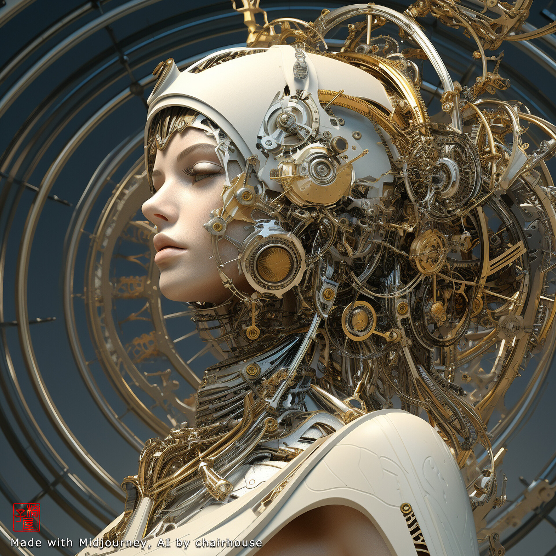ArtStation - mechanical goddess9 in the future machine city under EPAC ...