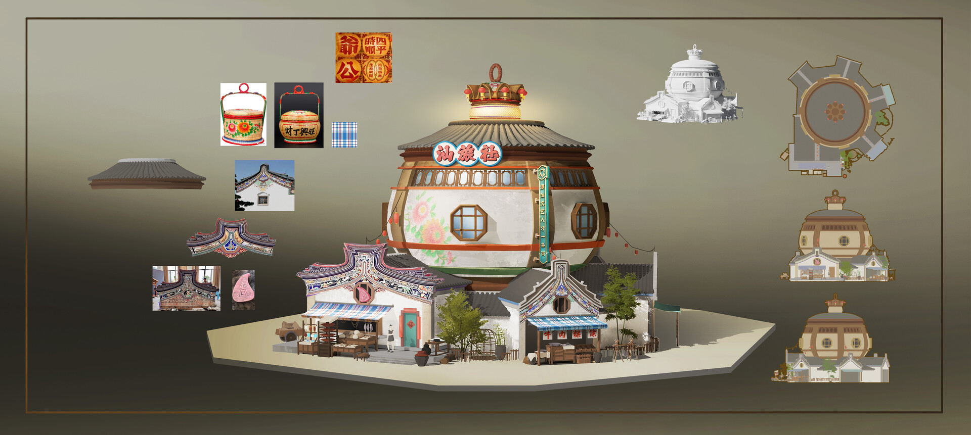 ArtStation - Chaoshan characteristic architecture