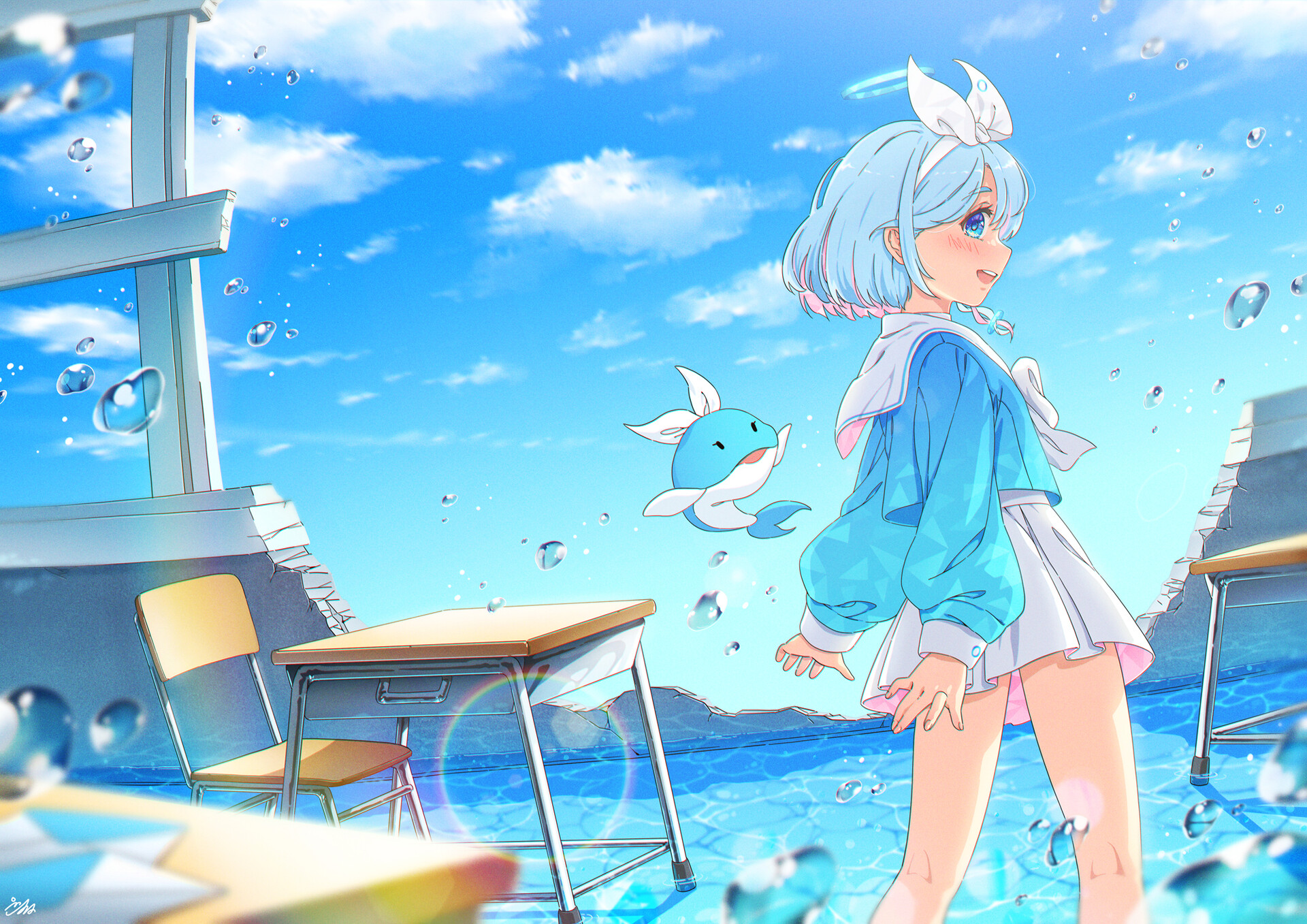 ArtStation - BlueArchive - Arona fanart