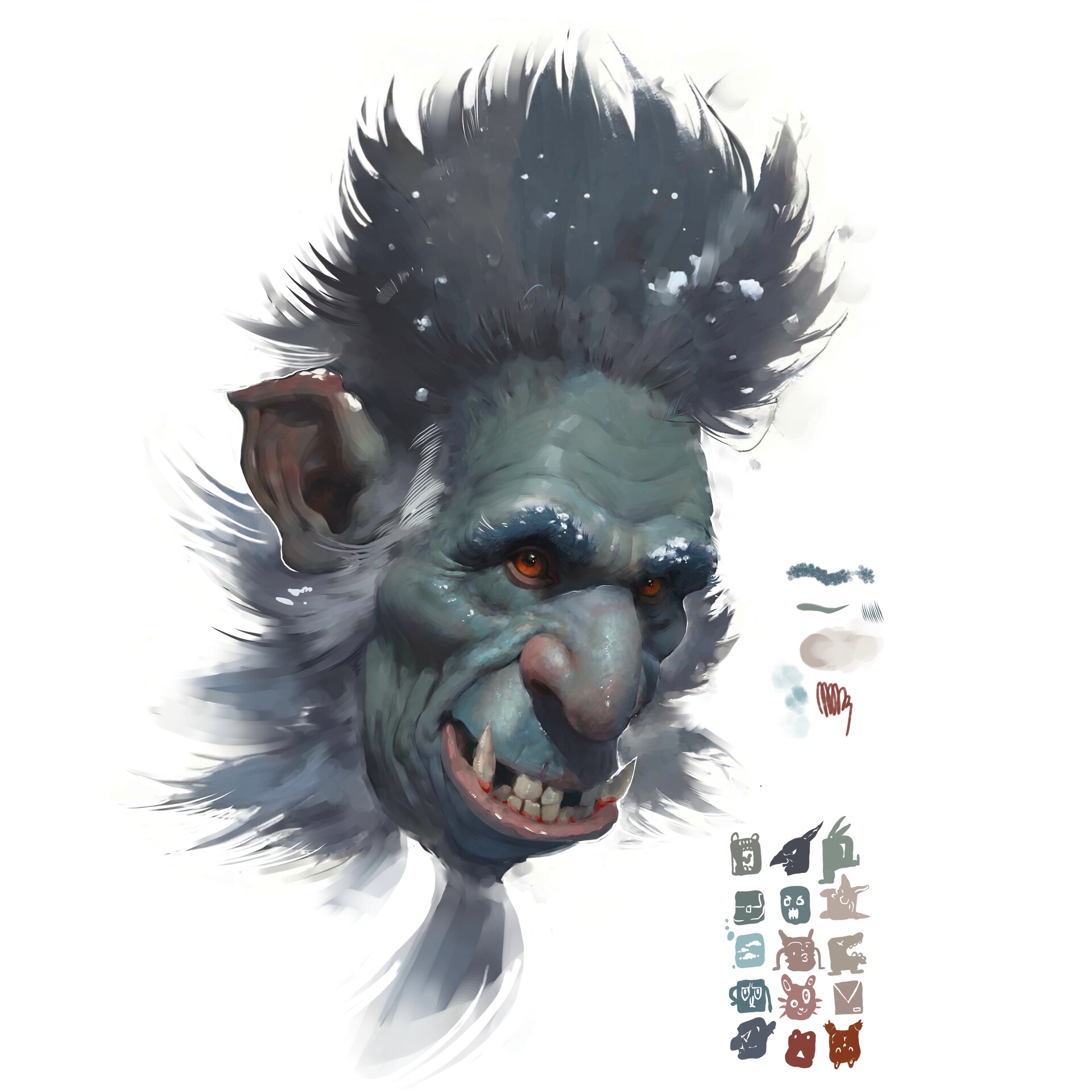 ArtStation - Cute mountain troll