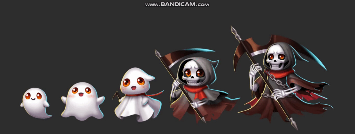 ArtStation - Spine 2D Pet Animation(Grim Reaper)
