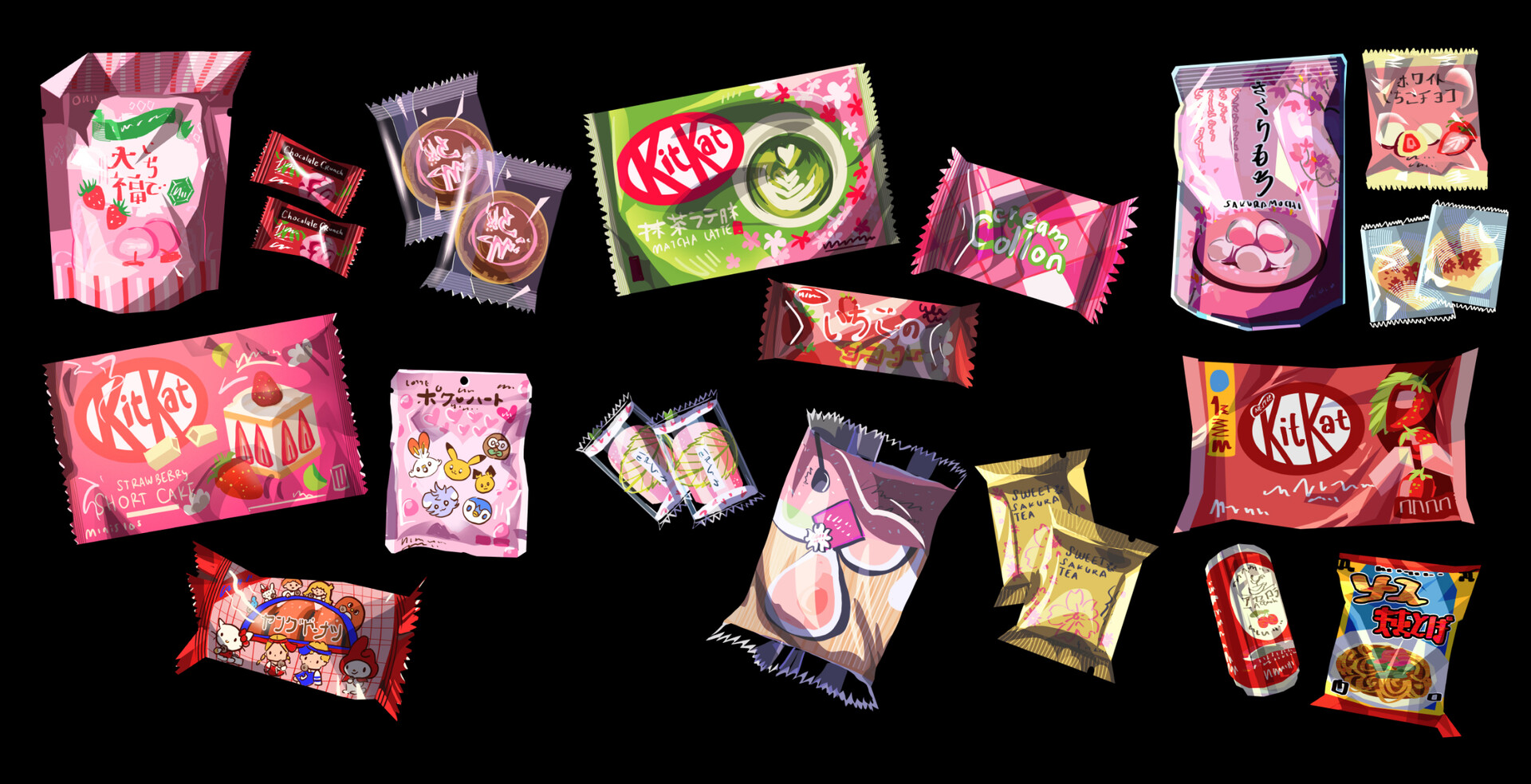 ArtStation - Japanese Food Packaging Props