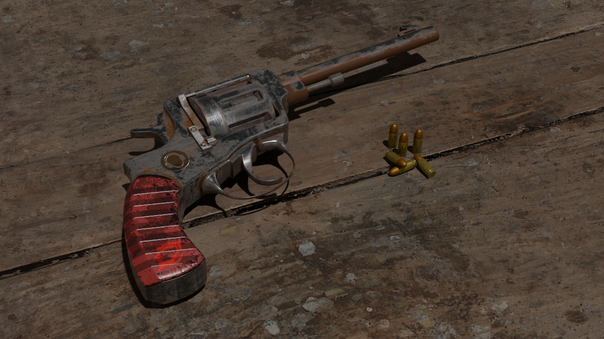 ArtStation - Rusty revolver