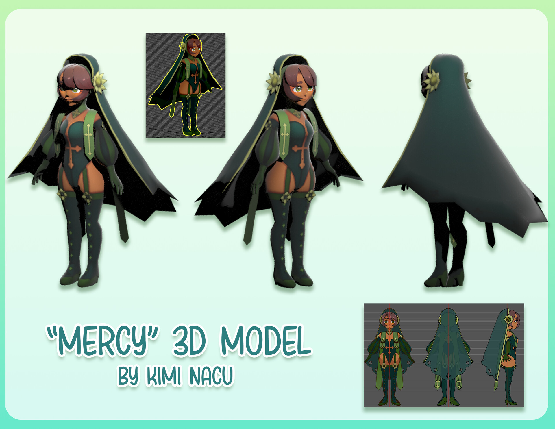 ArtStation - Mercy Character Model