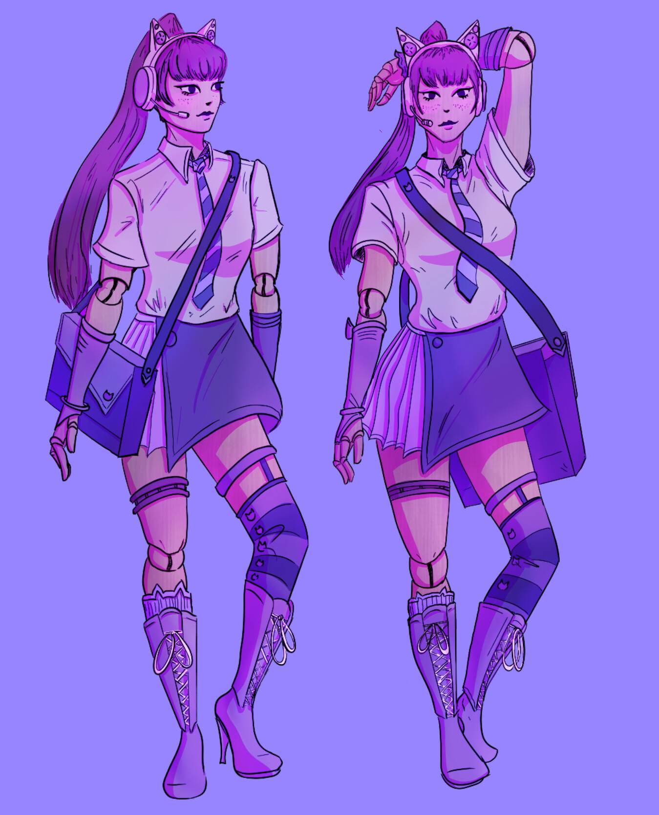 ArtStation - Misc. Neon Character Designs