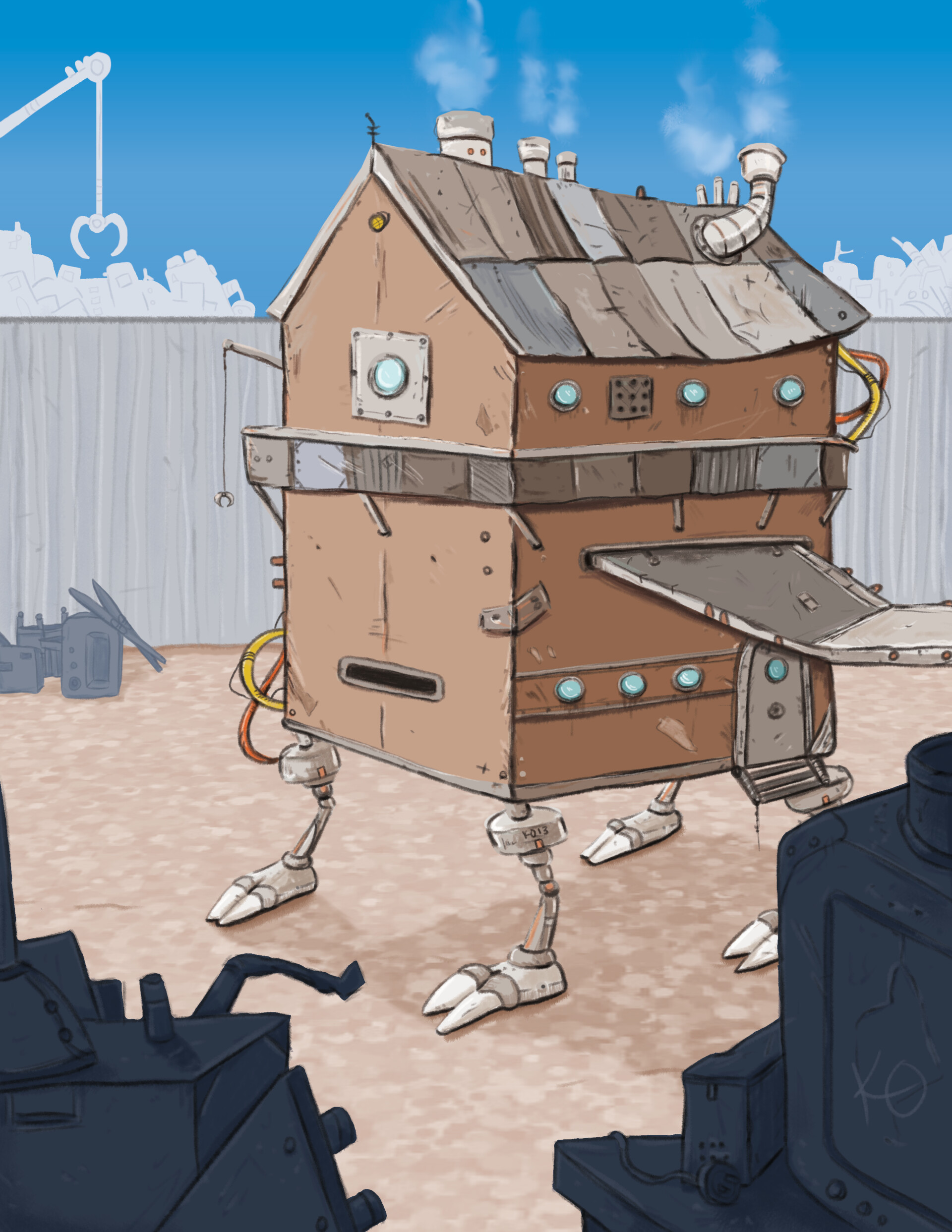 ArtStation - Junk Yard House Design