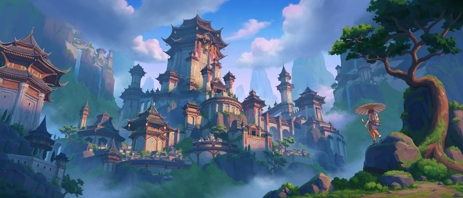 ArtStation - mountain town