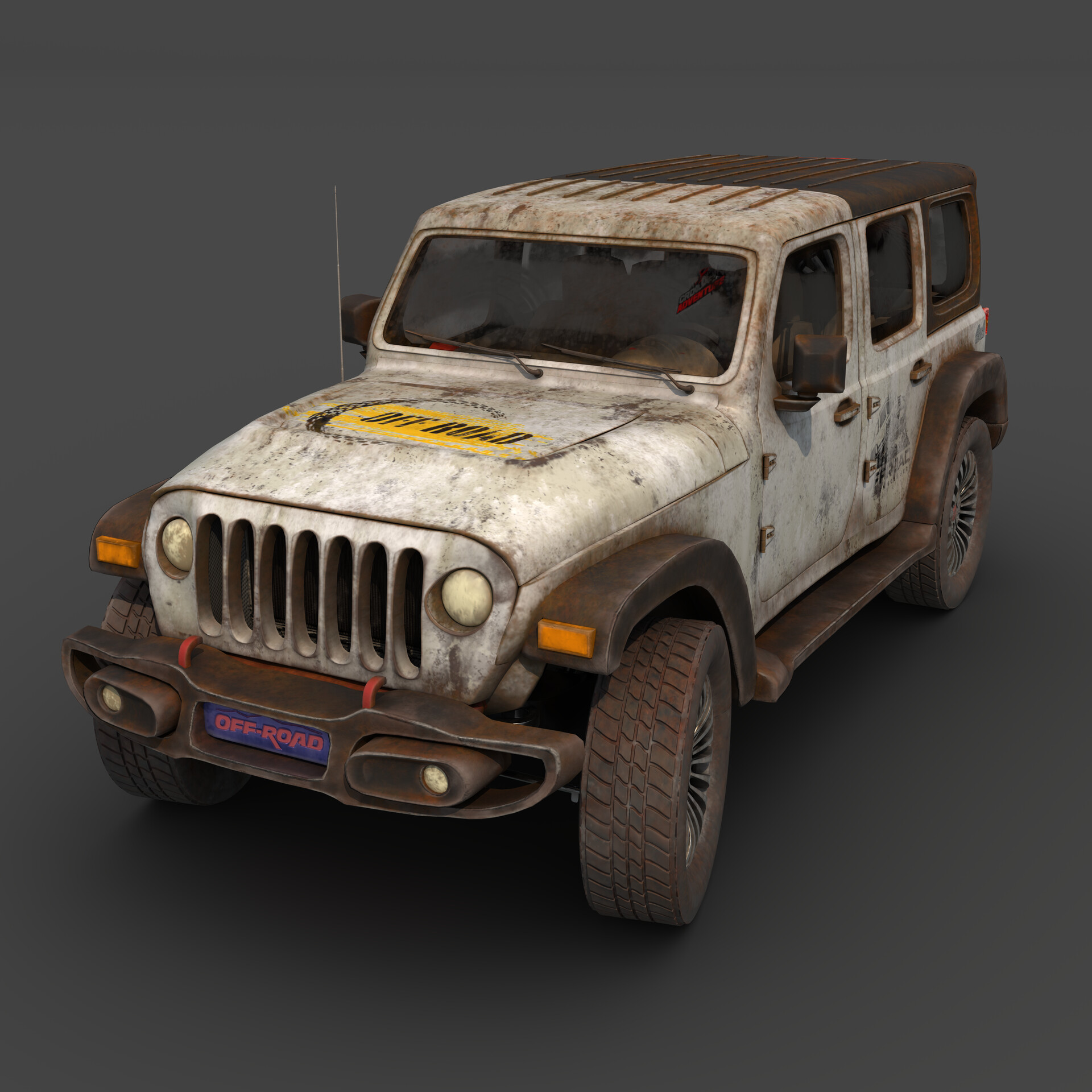 ArtStation - Indian offroad car model Modeling done in maya and ...