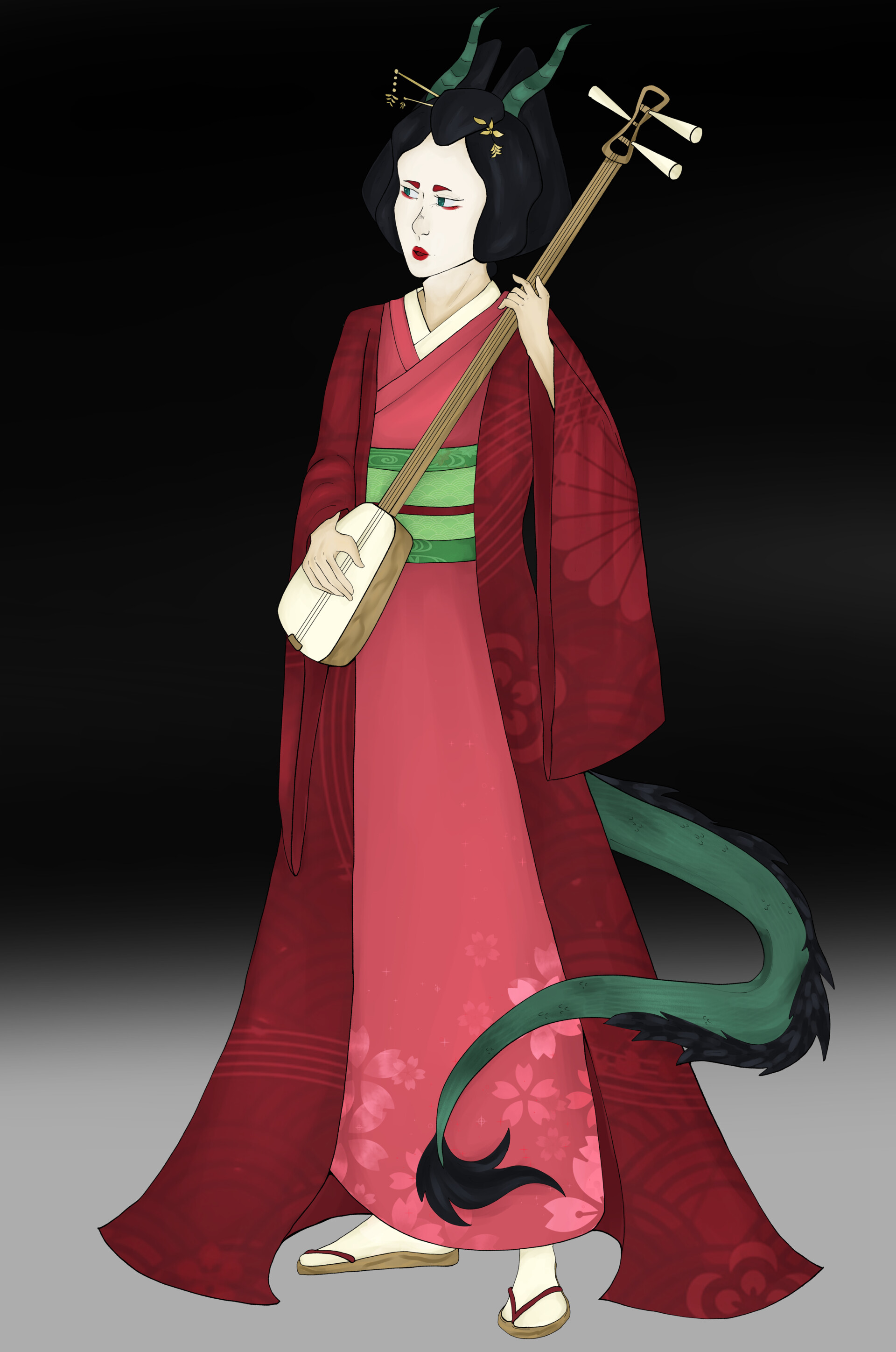 ArtStation - Character Design - Kirin Geisha