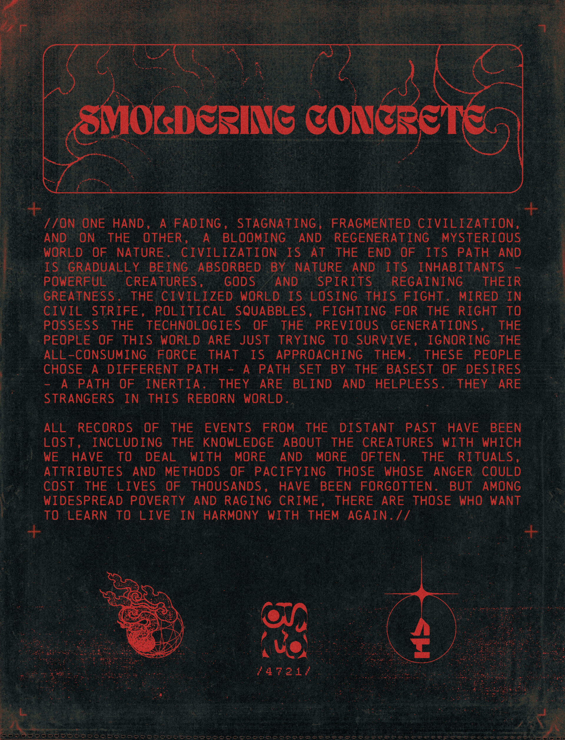 Akim Kaliberda - SMOLDERING CONCRETE - Synopsis