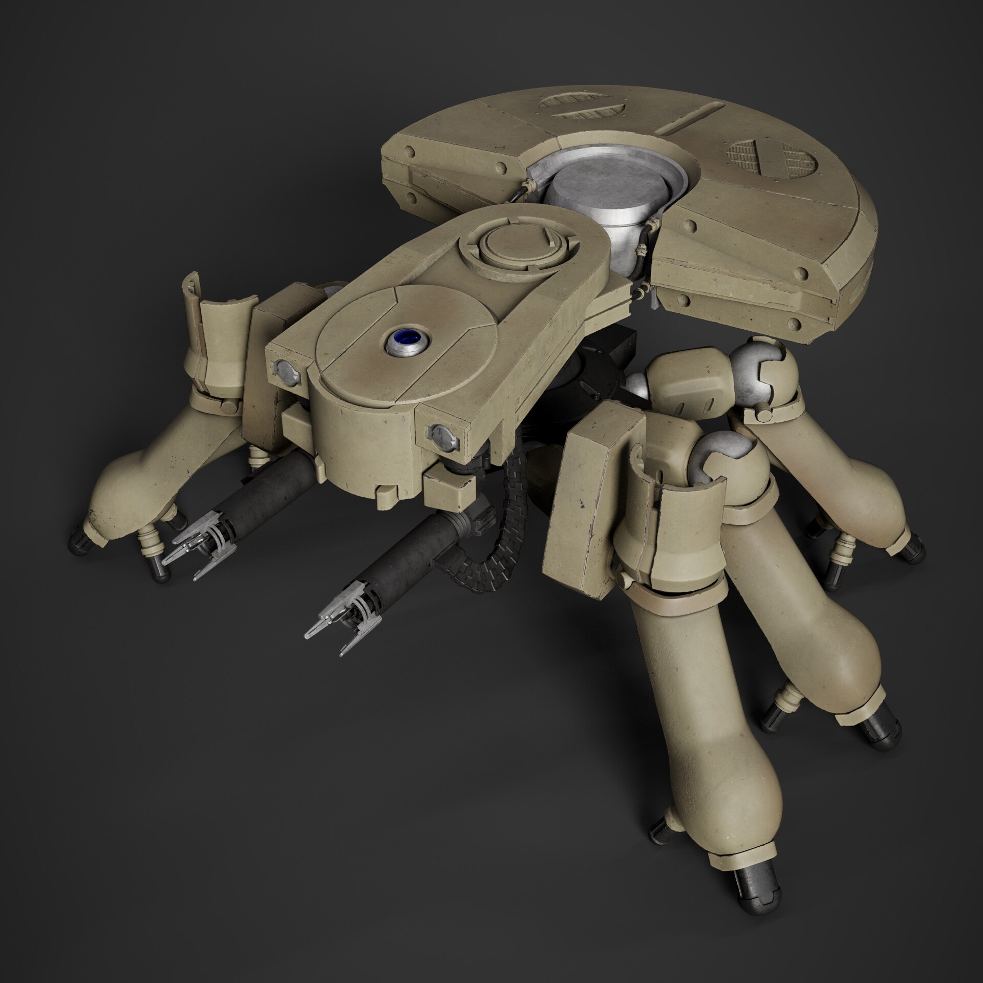 ArtStation - 3D model of T08A2 spider-tank from Ghost in the shell ...