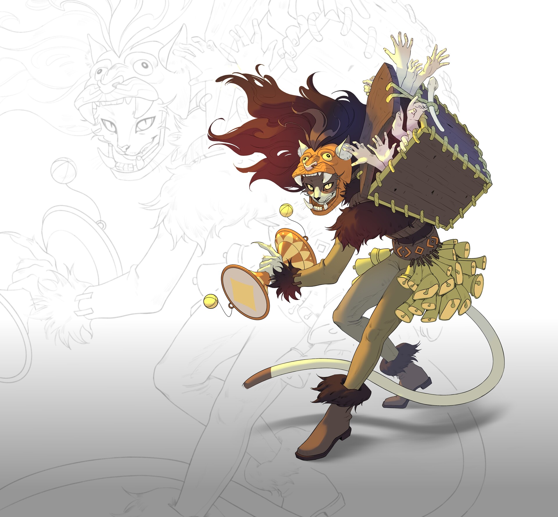 ArtStation - Character design: "Scat the cat"