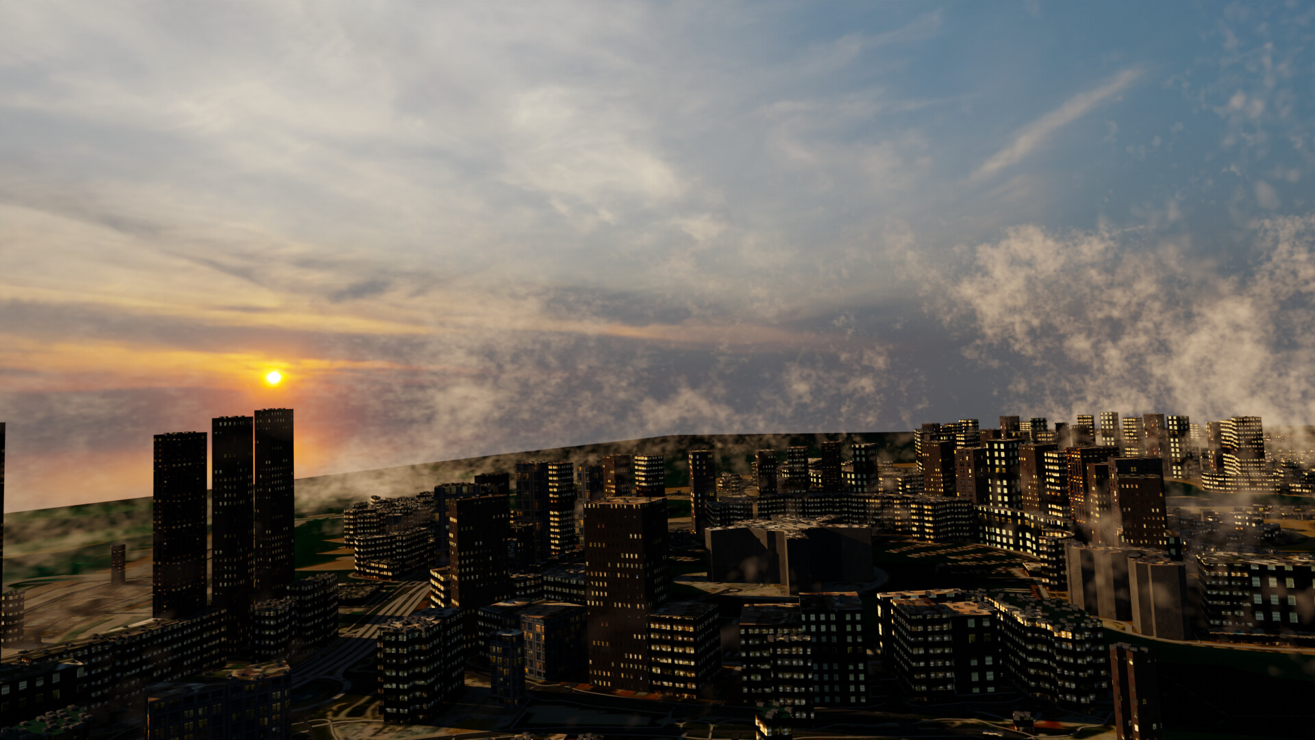 ArtStation - City - Environment Design (Blender)