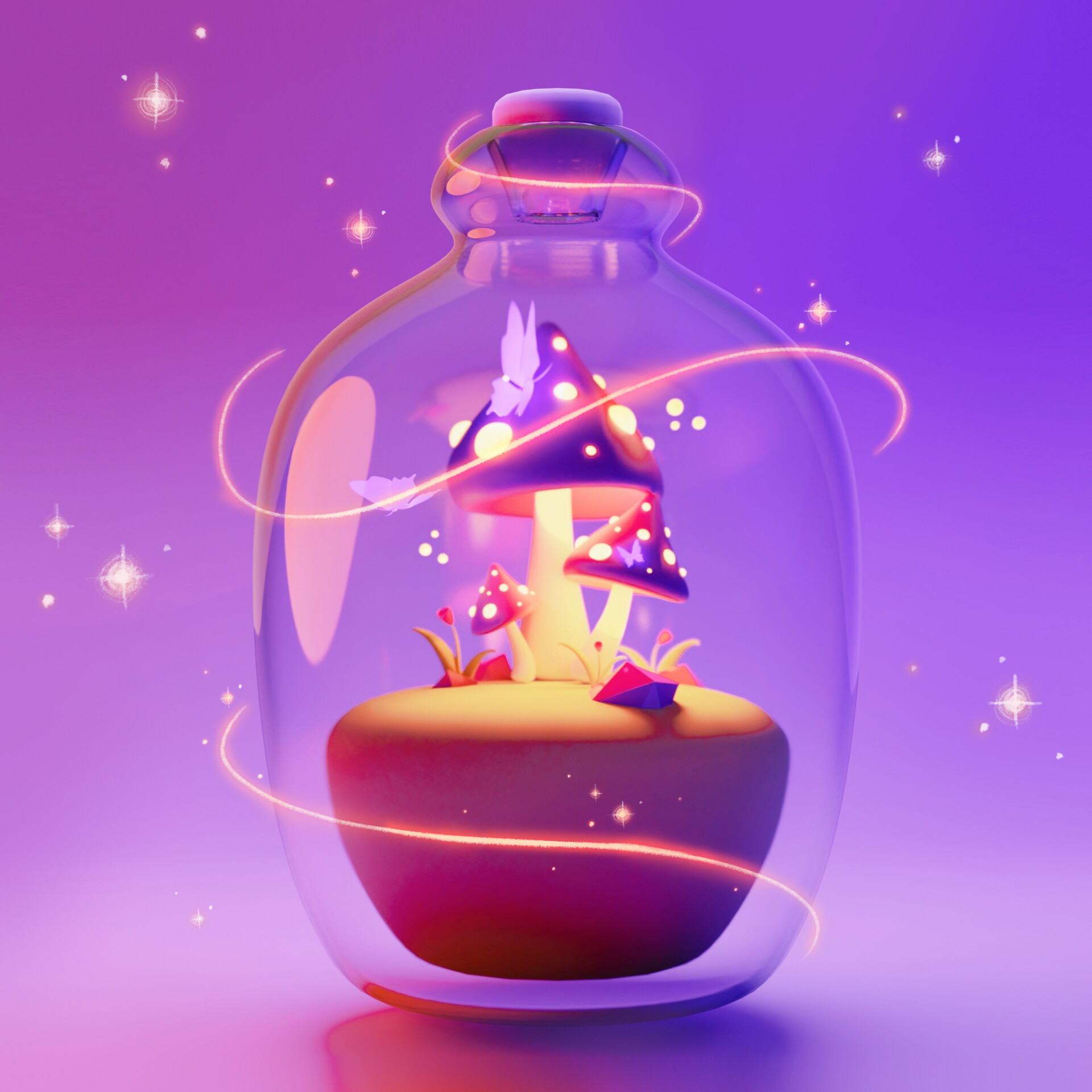 ArtStation - Magic Mushrooms | Modeling