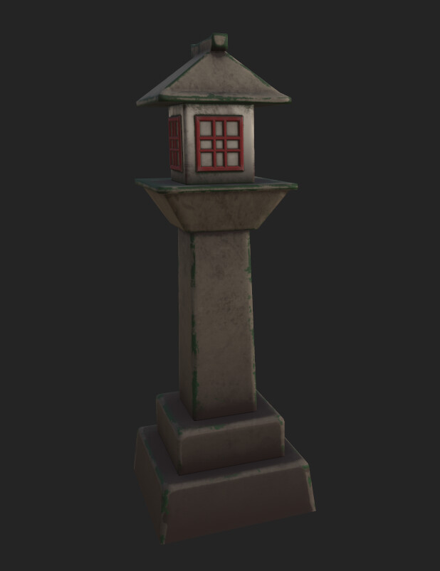 ArtStation - Small Stone Lantern Texture