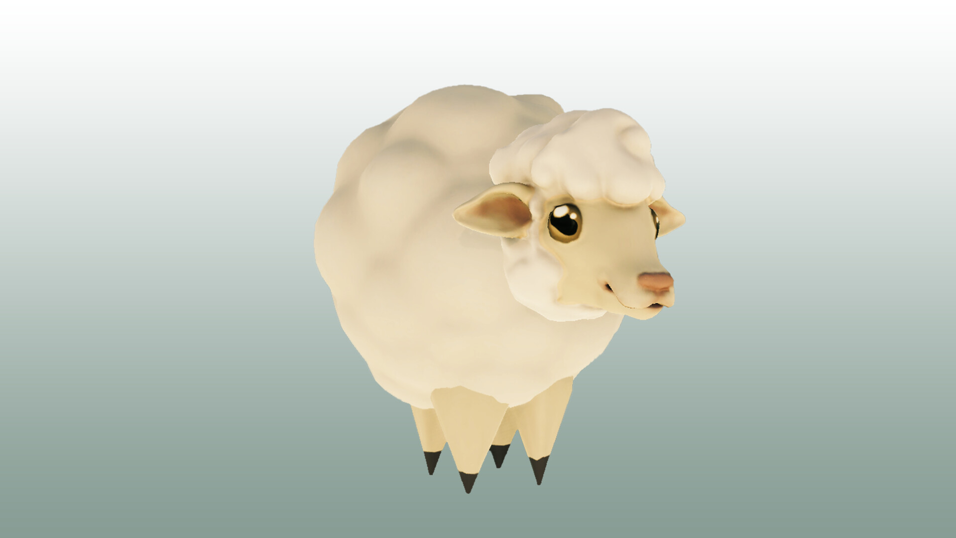 ArtStation - Sheep 3D Model - Unknown Fluffy Object