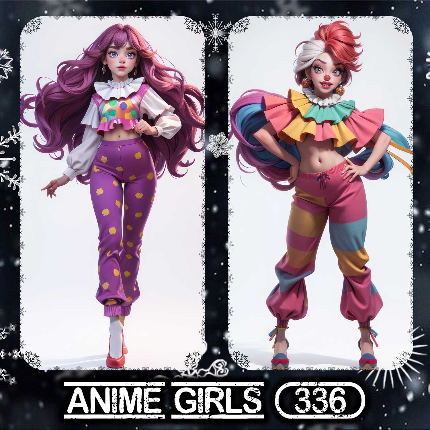 ArtStation - 330+ Anime Girls (Beautiful Clown) Images Reference Pack ...