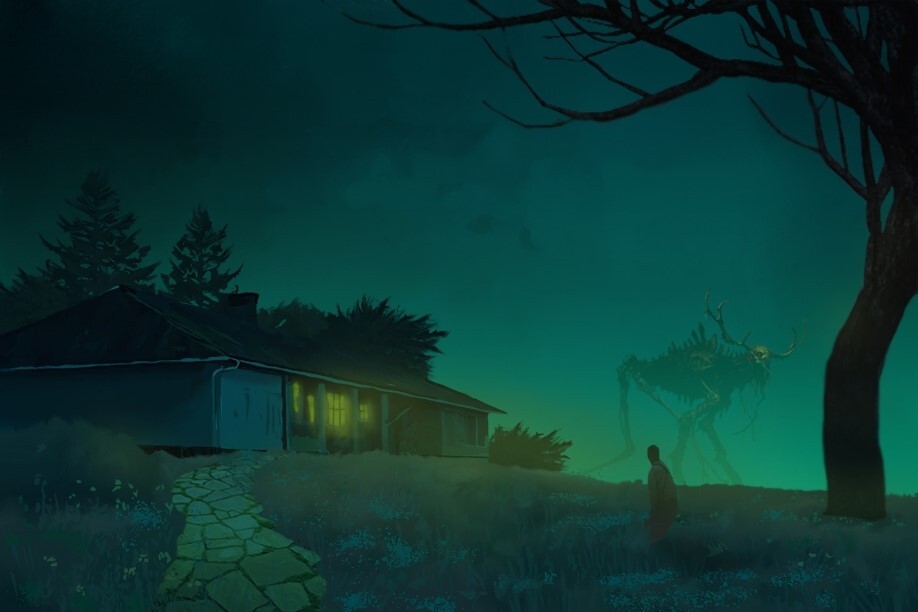 ArtStation - Ritual-inspired Horror/Grindhouse Forest - Digital ...