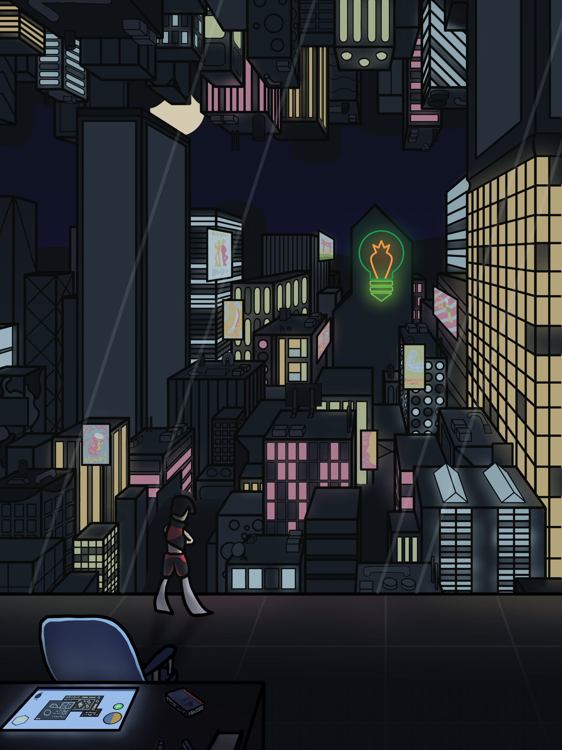 ArtStation - Cyberpunk Vs Solarpunk Posters