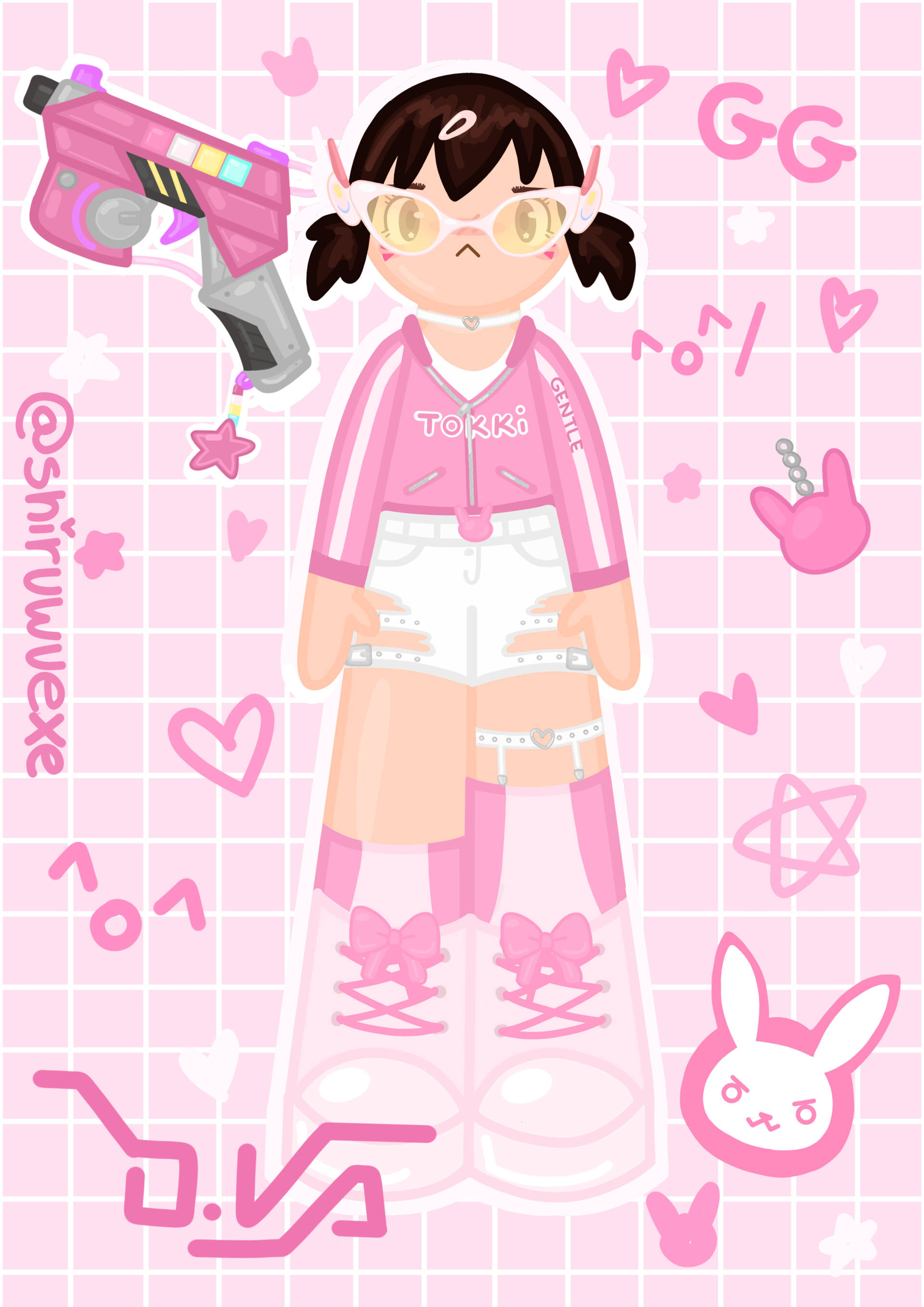 ArtStation - Overwatch 2 x Gentle Monster ~ D.va Gentle Tokki Fuchsia ...