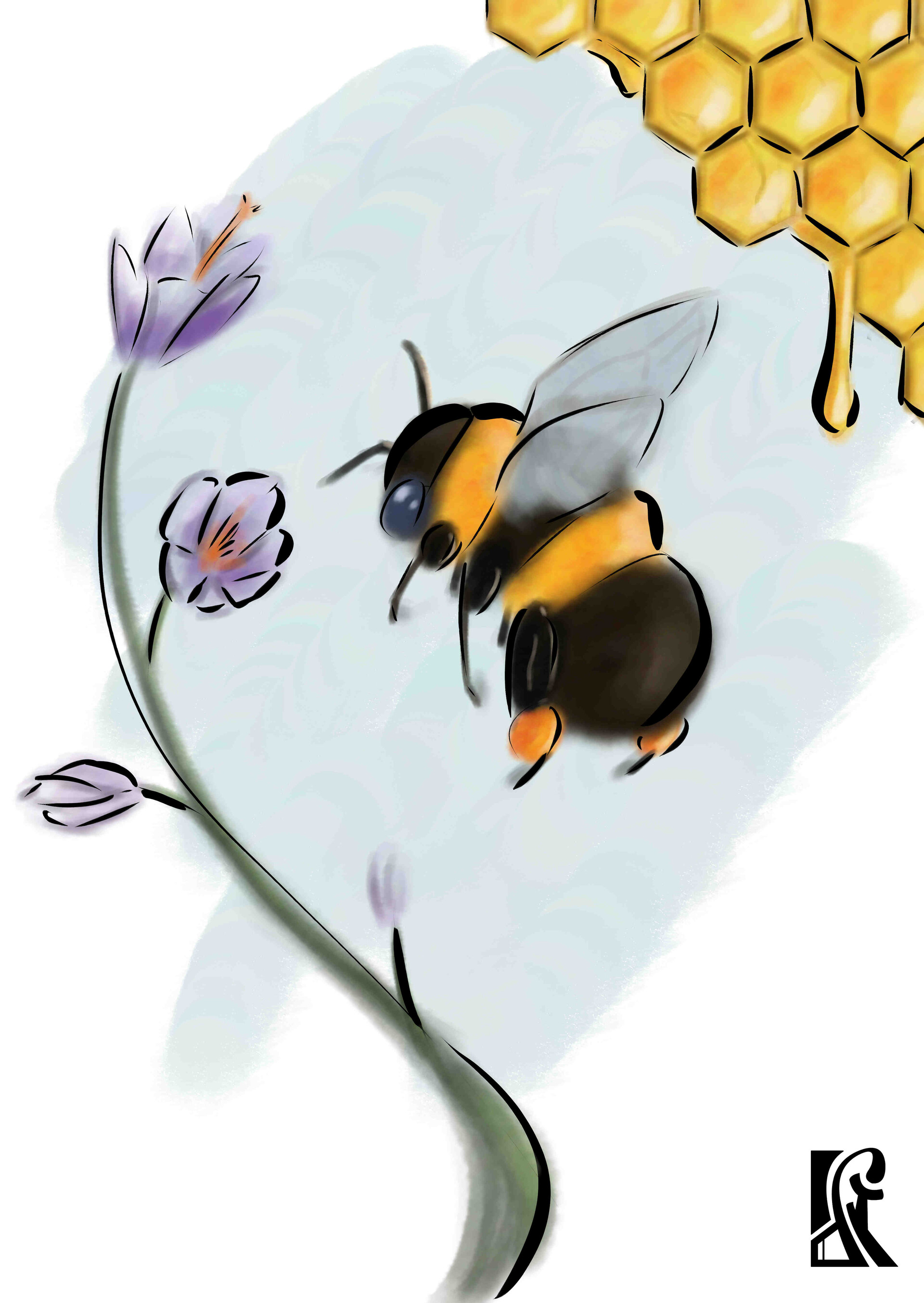 ArtStation - Bee doodle