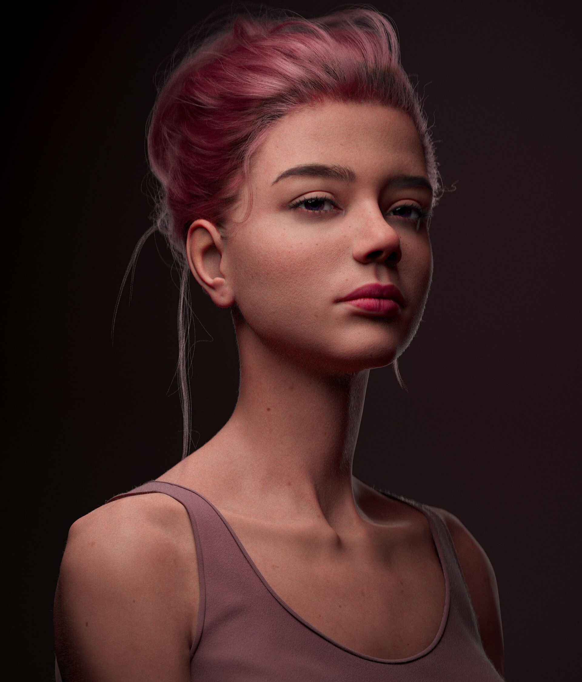 ArtStation - Portrait_Practice_Female_001
