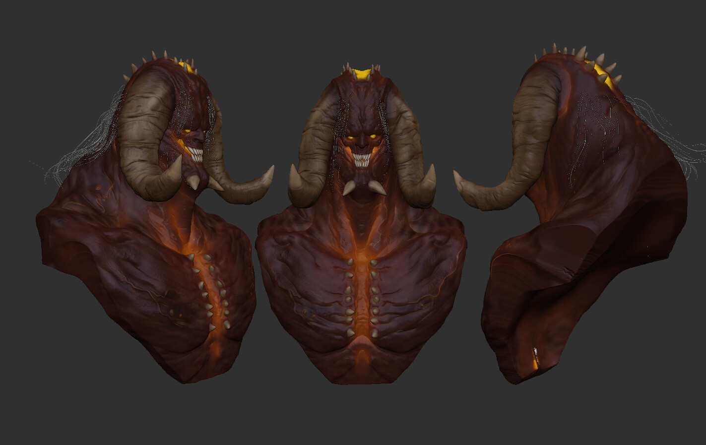 Evgen Lisenko - Demon bust speedsculpt