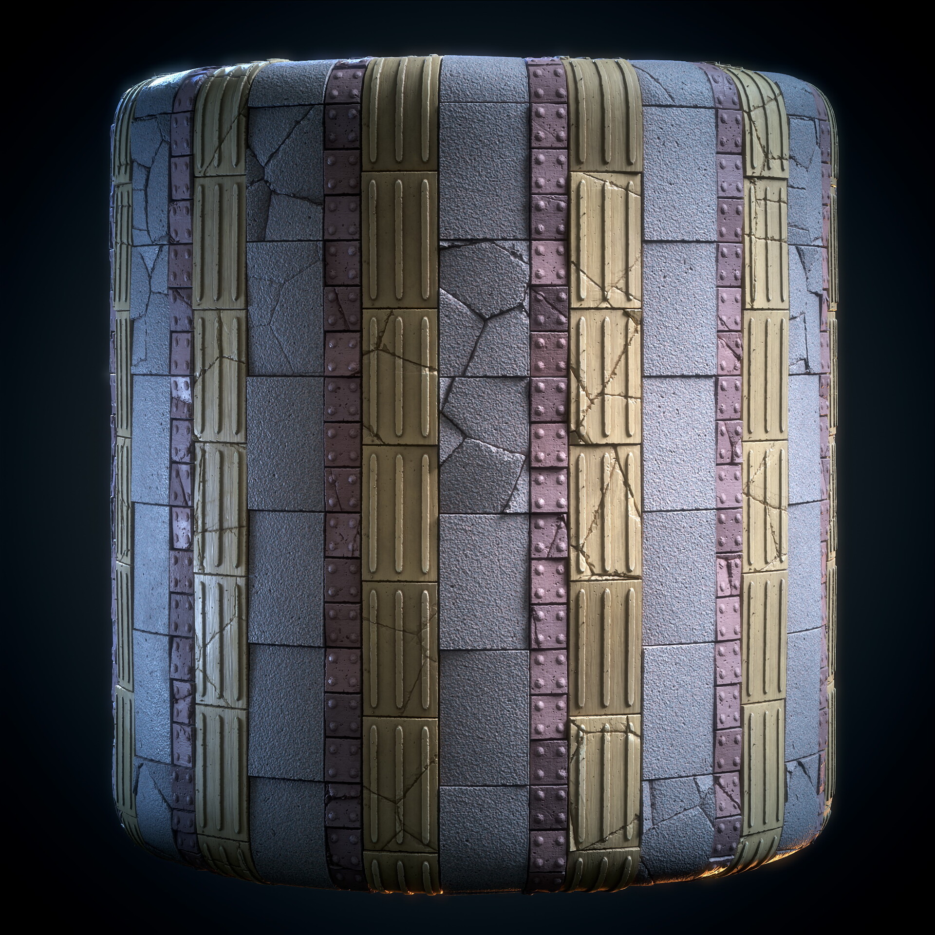 ArtStation - Stone Floor Material - VOL 14 - Maps & SBS & SBsar