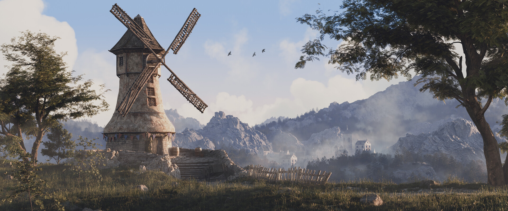 ArtStation - Medieval windmill