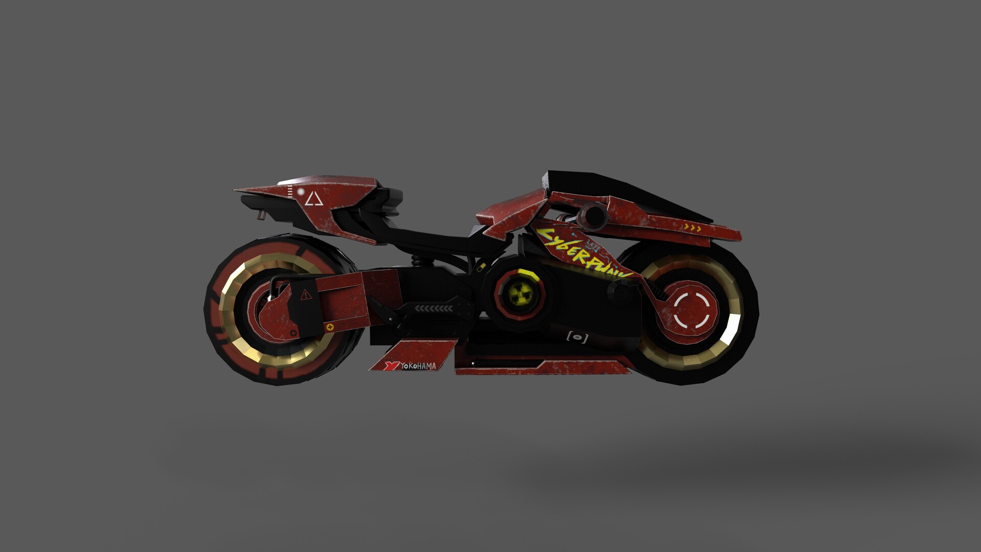 ArtStation - 3D MODELLING OF CYBERPUNK [ASUKA] BIKE