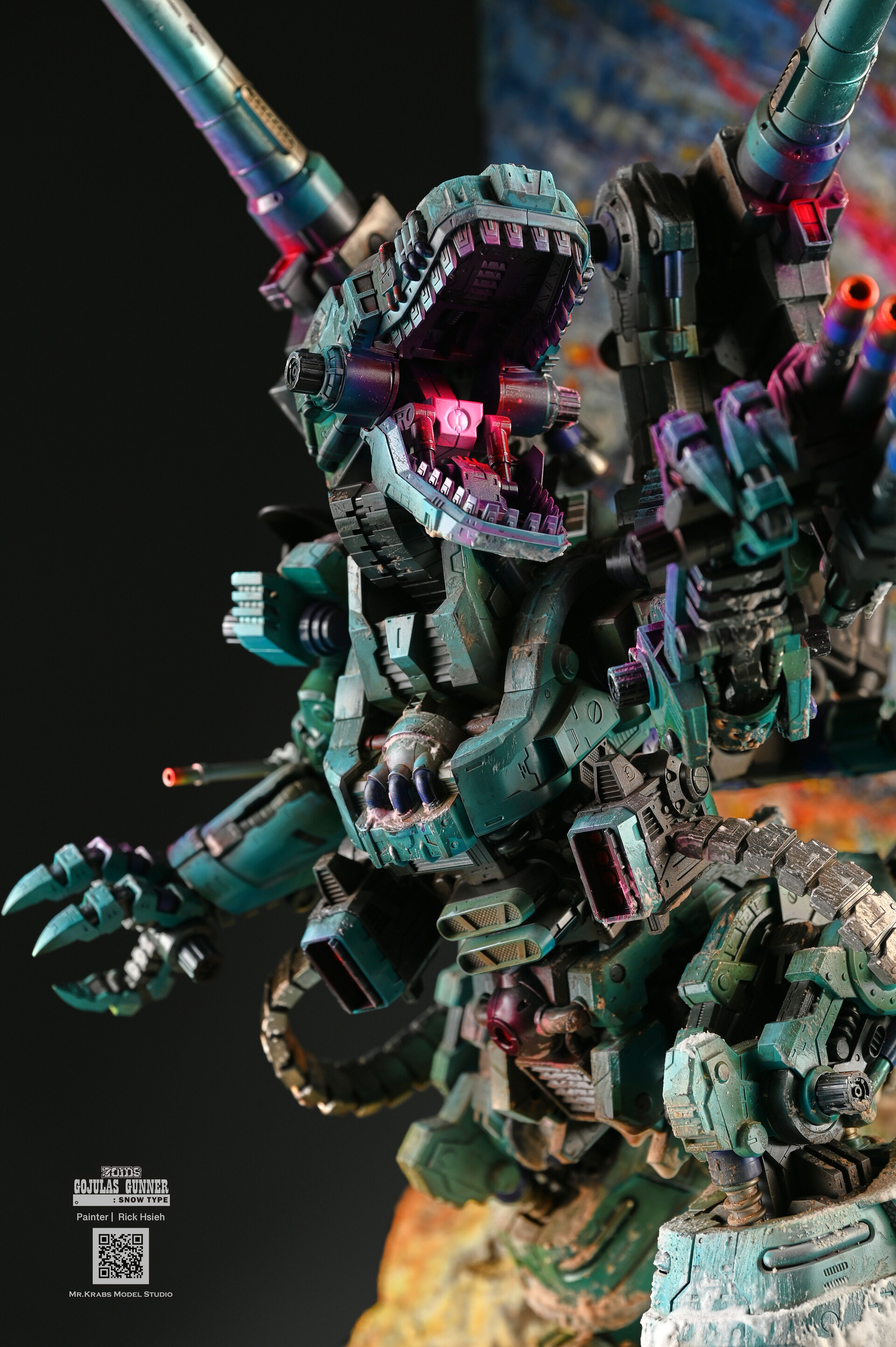 Krabs M.Art x 蟹佬模研漆藝所 - 壽屋 ZOIDS 洛伊德 RZ-001 GOJULAS GUNNER 戰鬥暴龍 Snow ...