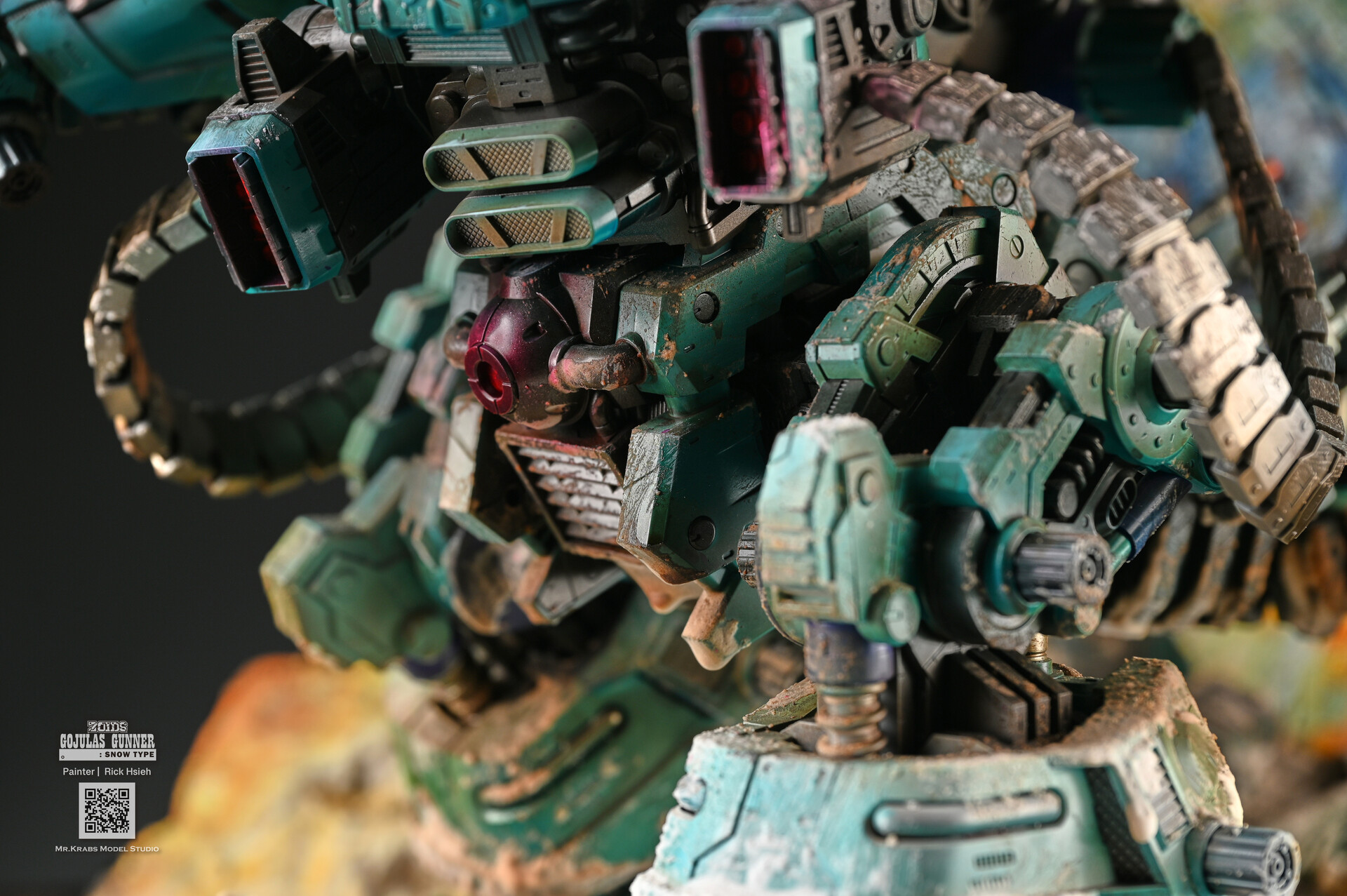 Krabs M.Art x 蟹佬模研漆藝所 - 壽屋 ZOIDS 洛伊德 RZ-001 GOJULAS GUNNER 戰鬥暴龍 Snow ...