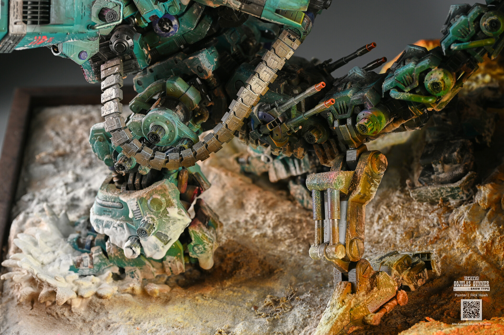 Krabs M.Art x 蟹佬模研漆藝所 - 壽屋 ZOIDS 洛伊德 RZ-001 GOJULAS GUNNER 戰鬥暴龍 Snow ...