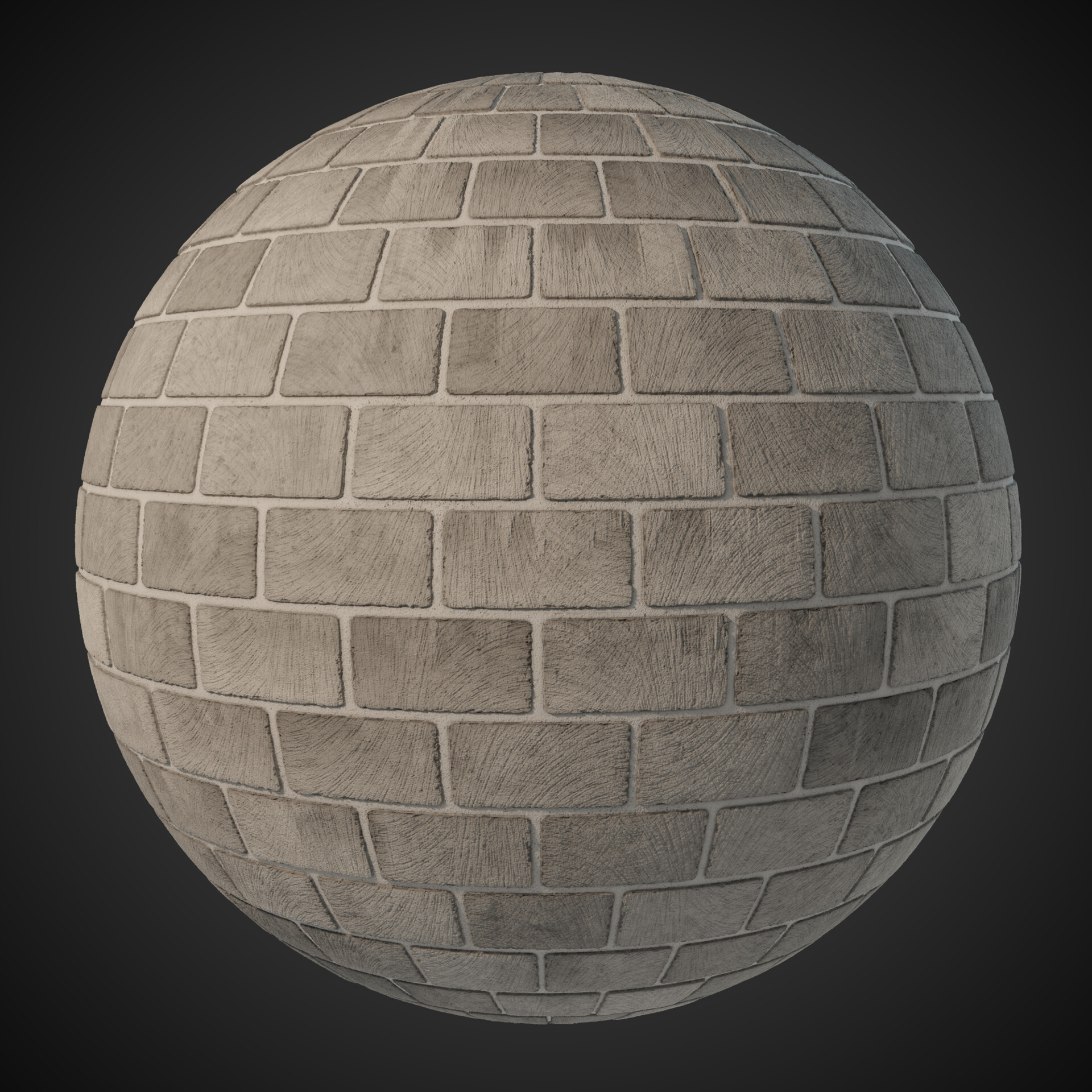 ArtStation - PBR material: Concrete brick wall
