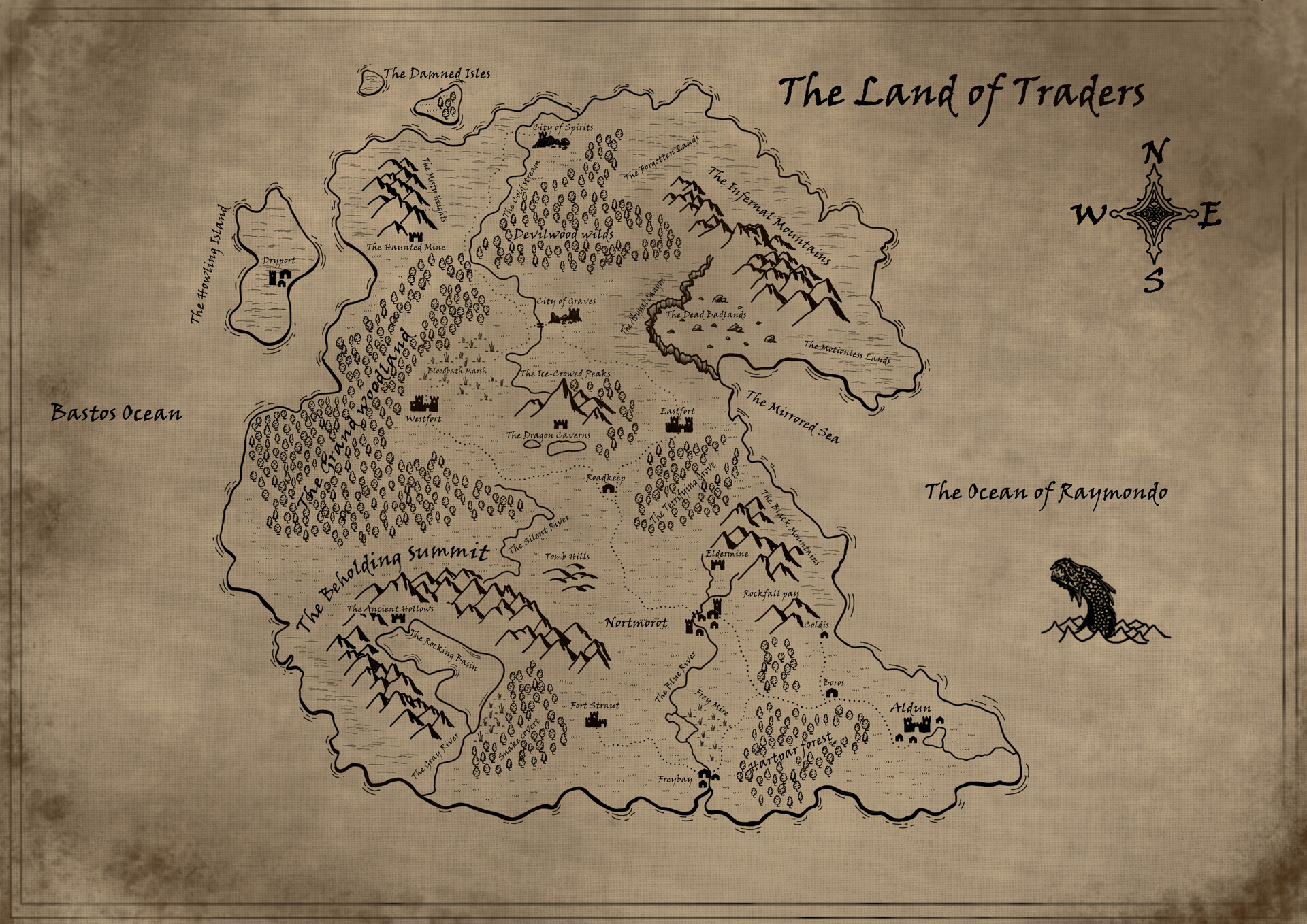 ArtStation - Map for DnD