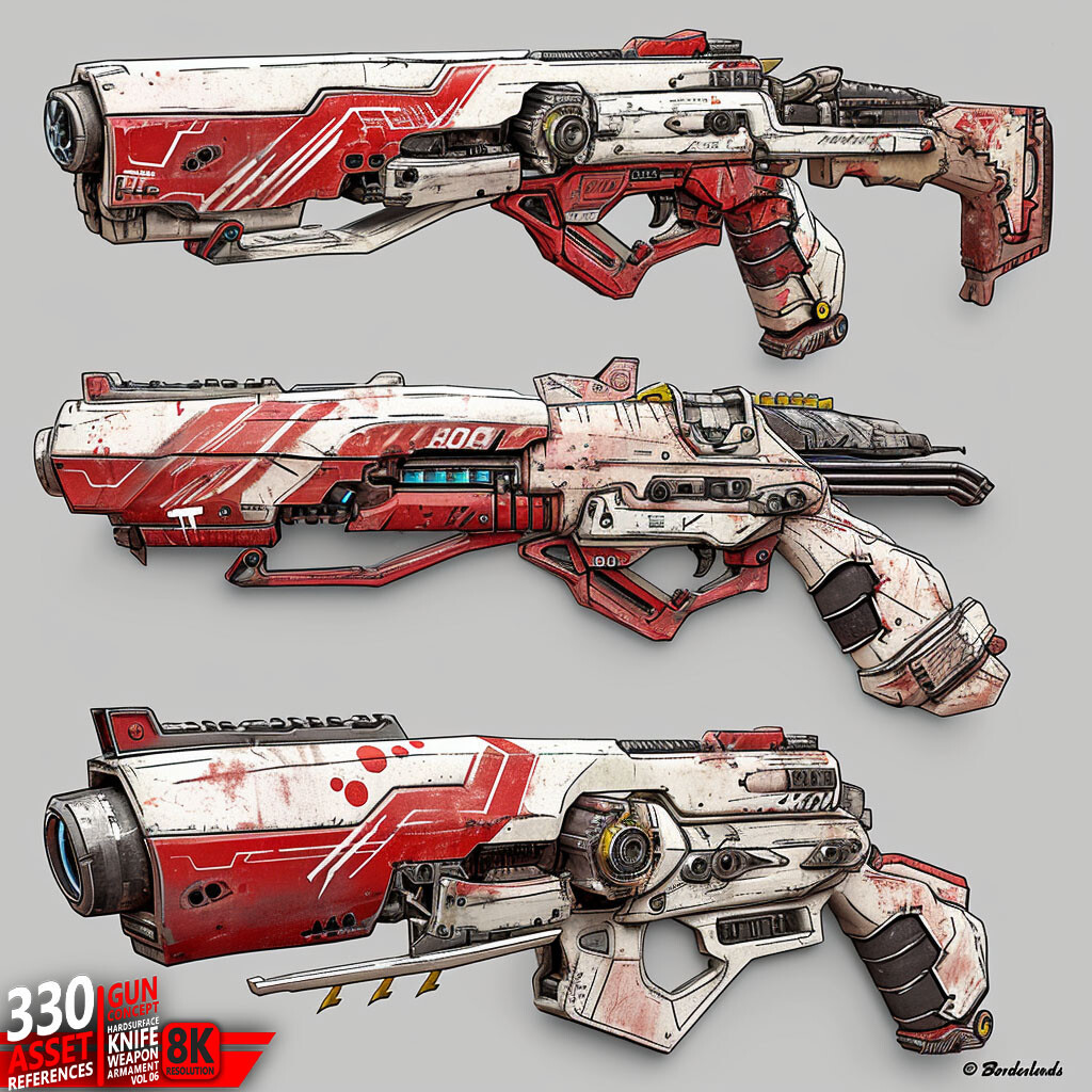 DreamWork | Studio - 350 Gun Concept-Hardsurface-Knife-Weapon-Armament ...