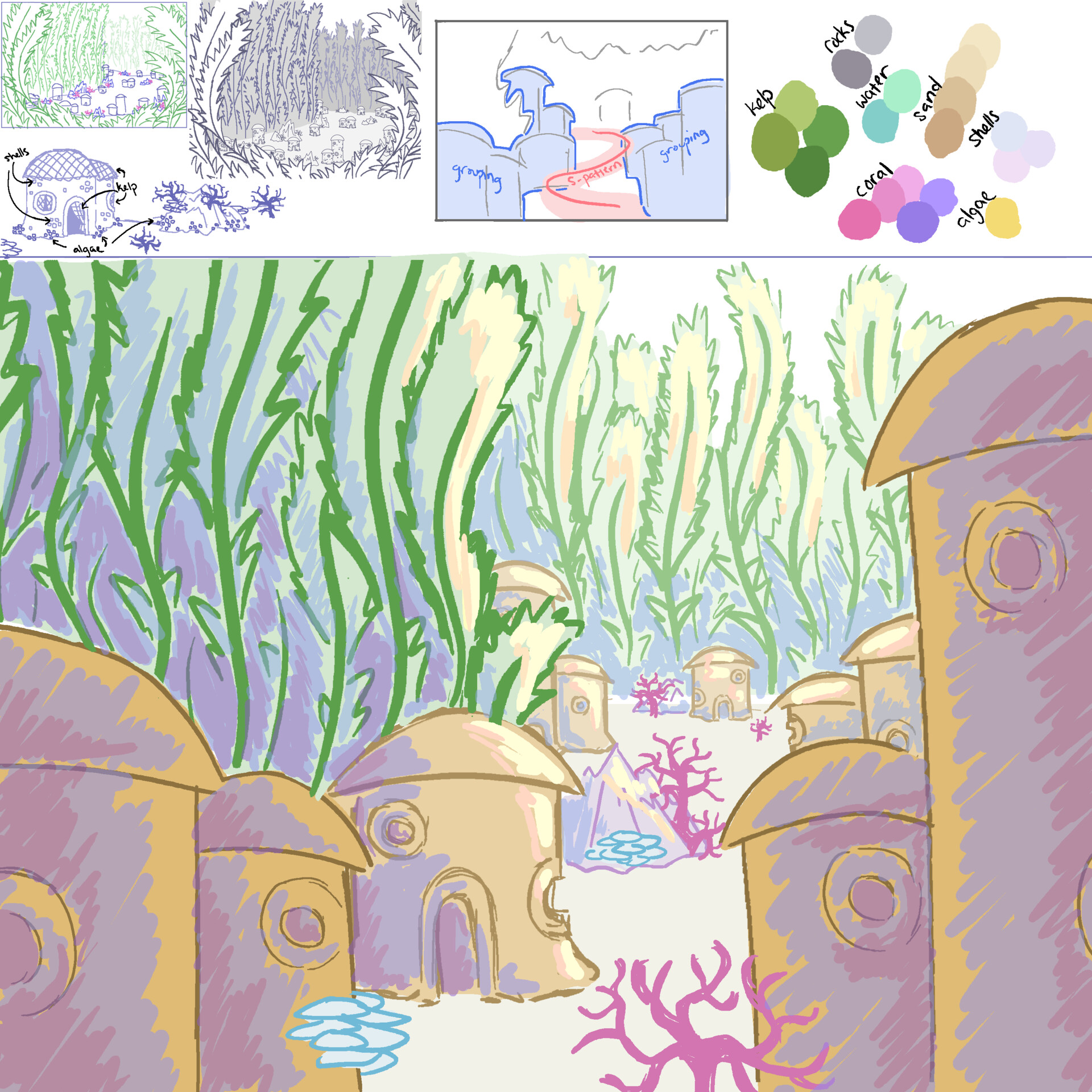 ArtStation - Shark Prince: Environmental Concepting