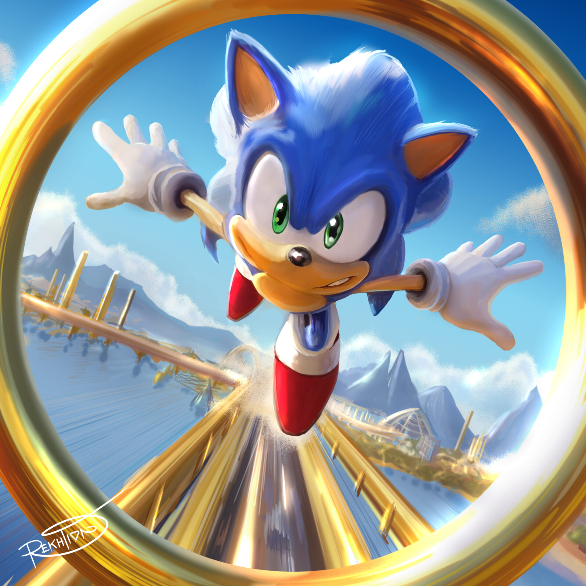 ArtStation - Sonic by Rekhtion ⚡️ 032