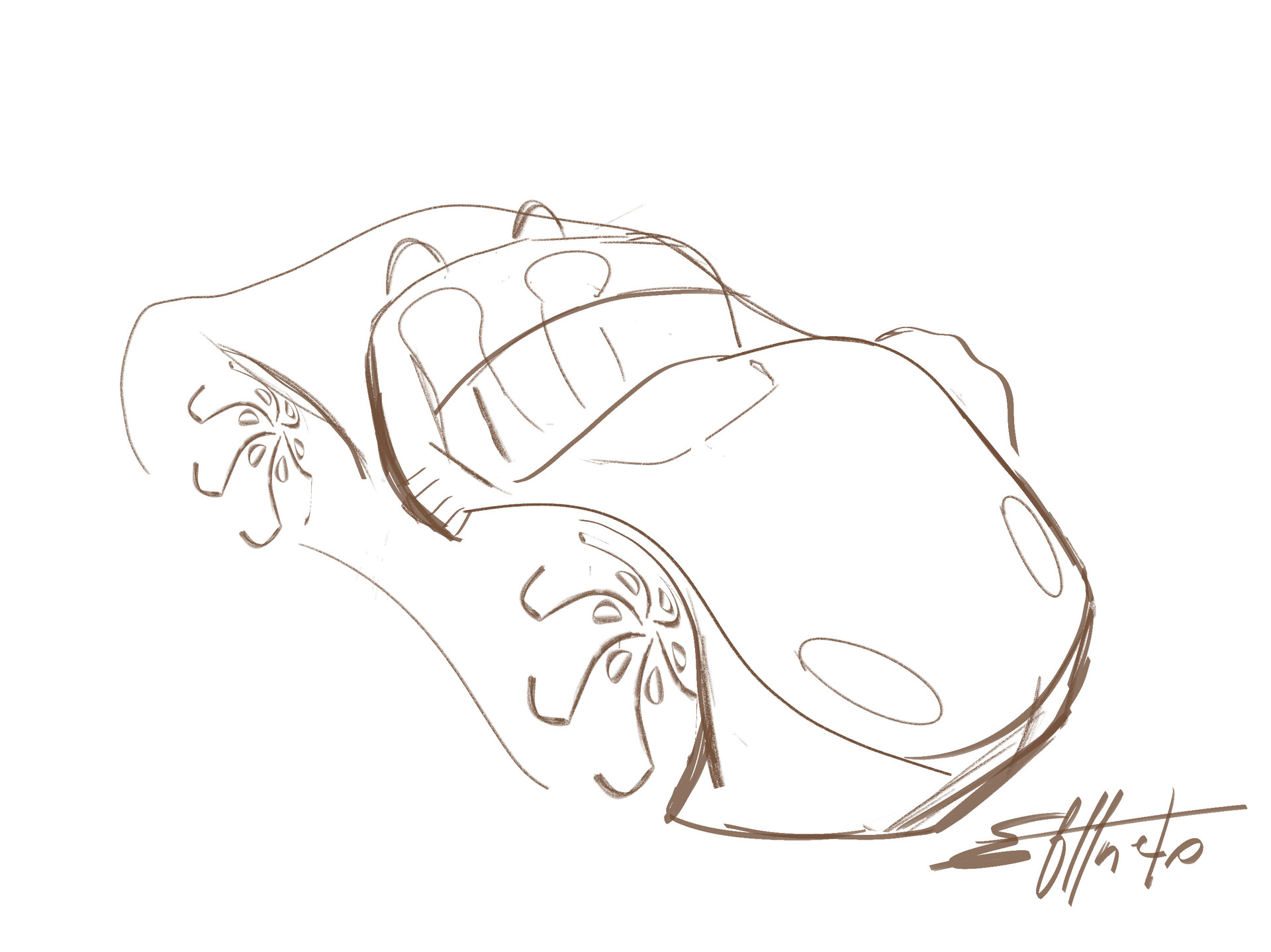 ArtStation - Car drawing